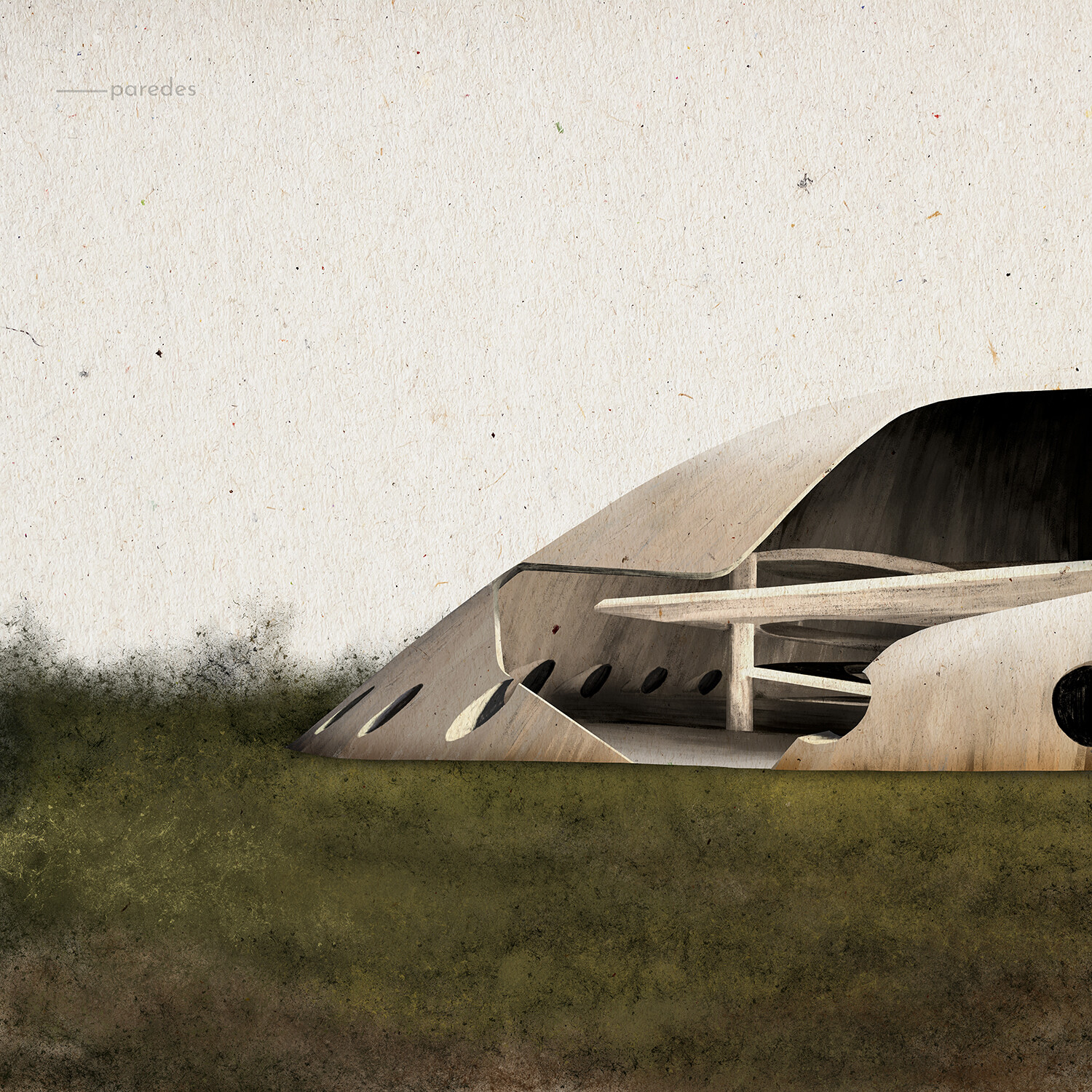 ArtStation - Oca - Oscar Niemeyer | Architectural Art by Rafael Giacomo