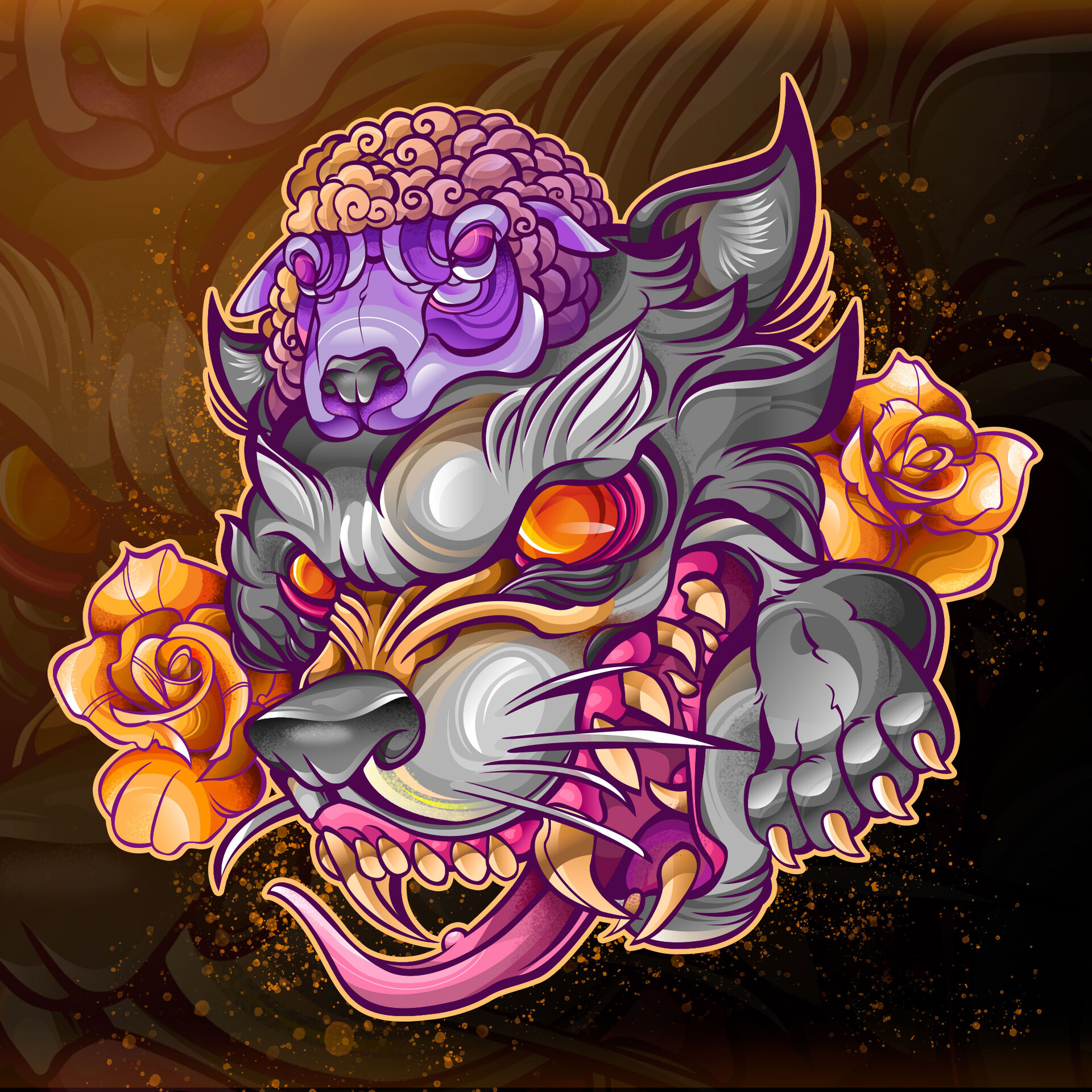 ArtStation - Lobo feroz