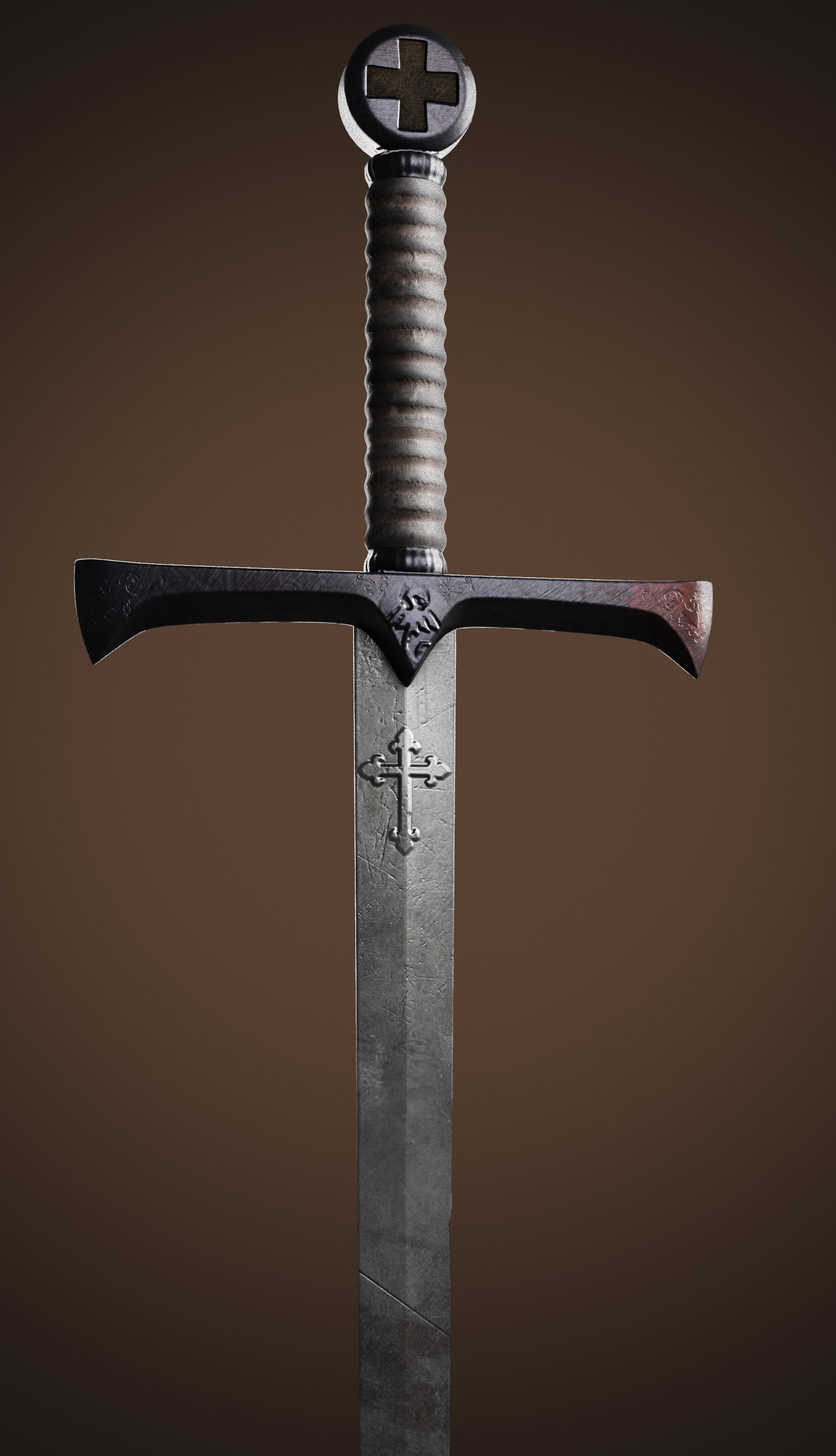 ArtStation - medieval crusader's cross sword
