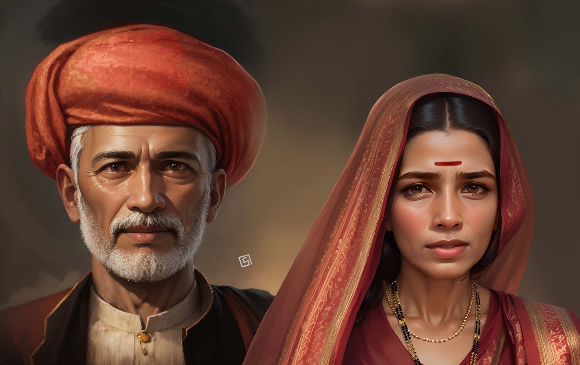 ArtStation - Mahatma Jyotiba Phule and Savitribai Phule