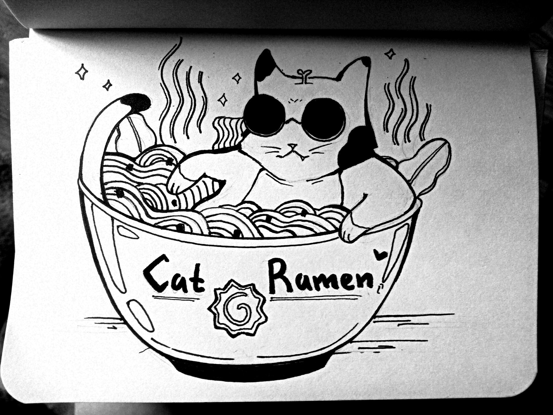 ArtStation - "Cat Ramen"
