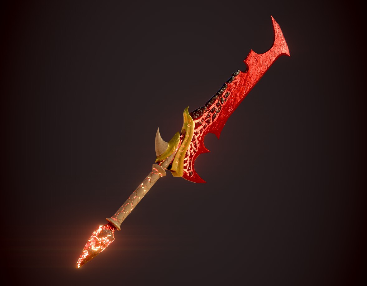 ArtStation - Fiery sword