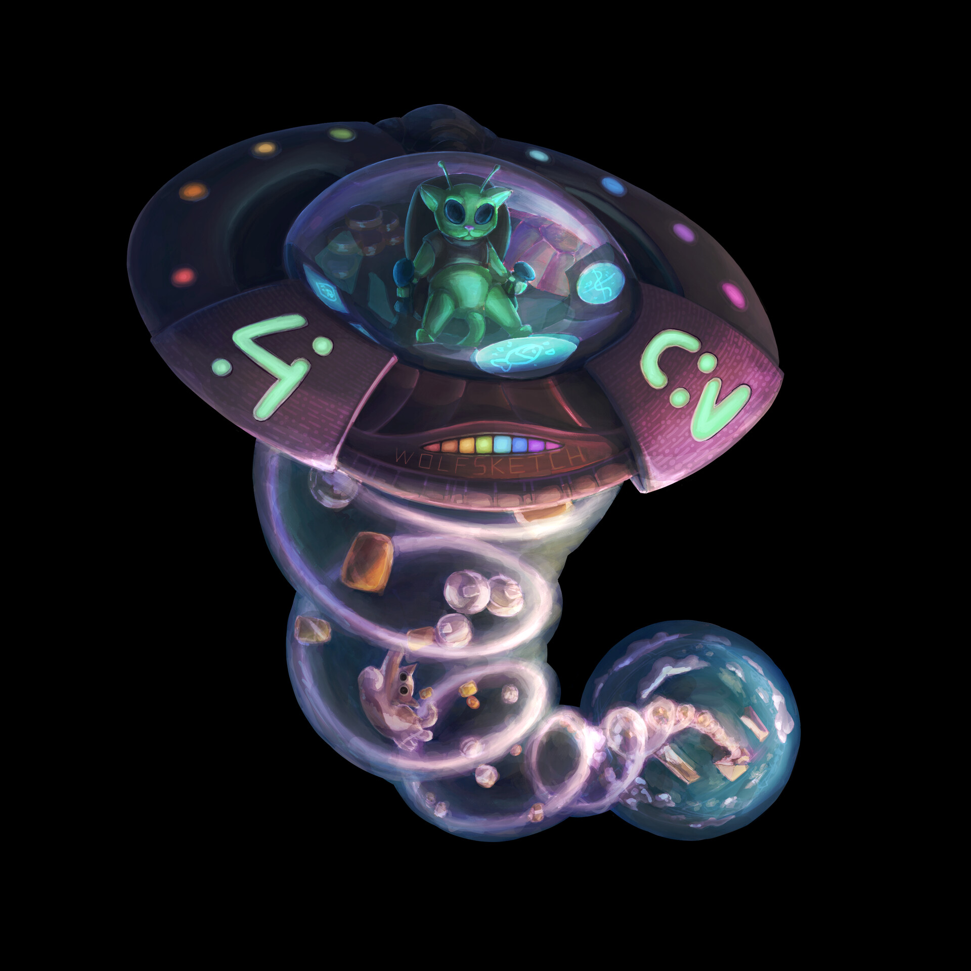 ArtStation - Alien Cat