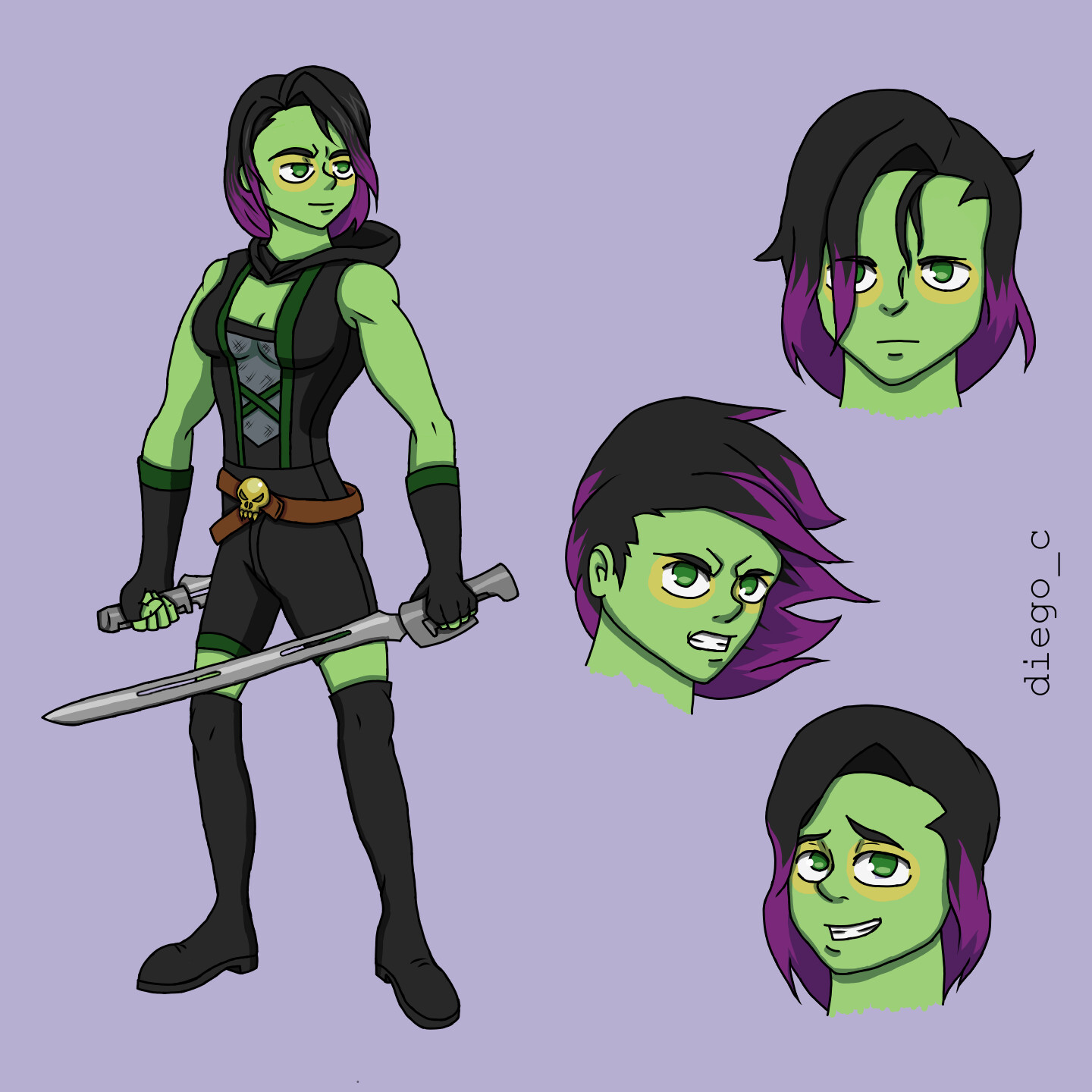 Gamora Comic Costume