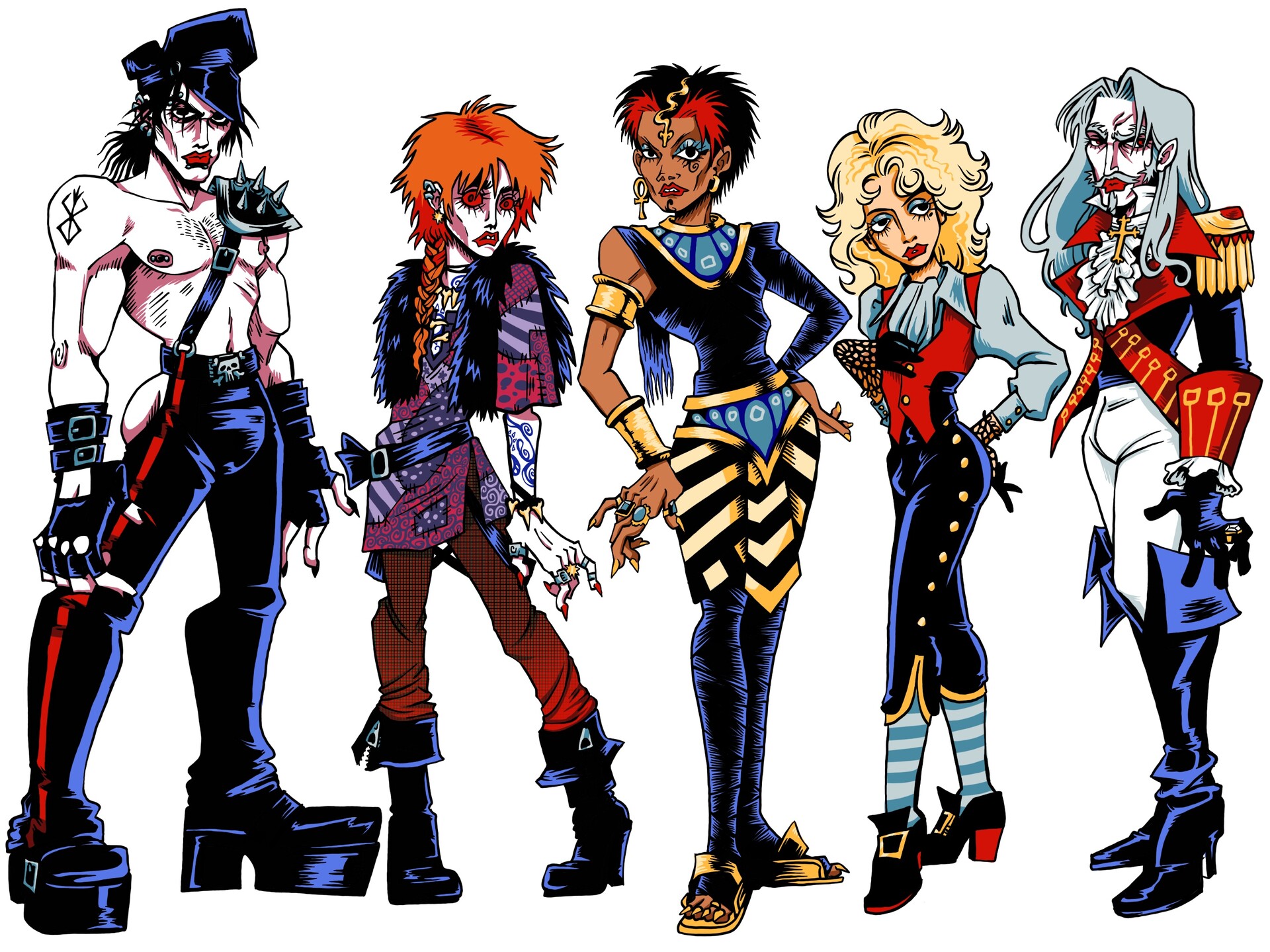 ArtStation - Vampire character lineup