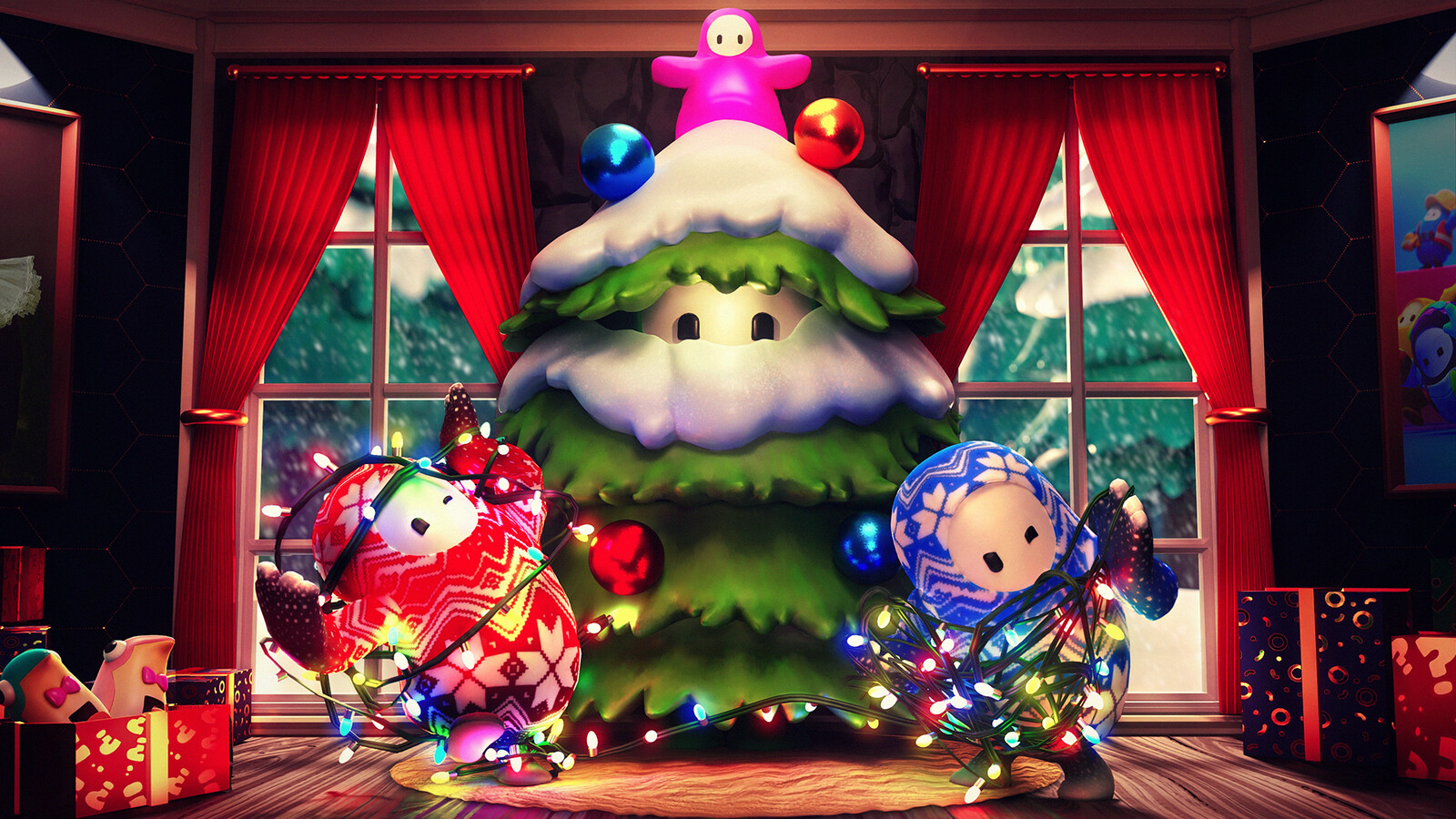 Siân Knight - Fall Guys - Christmas Renders