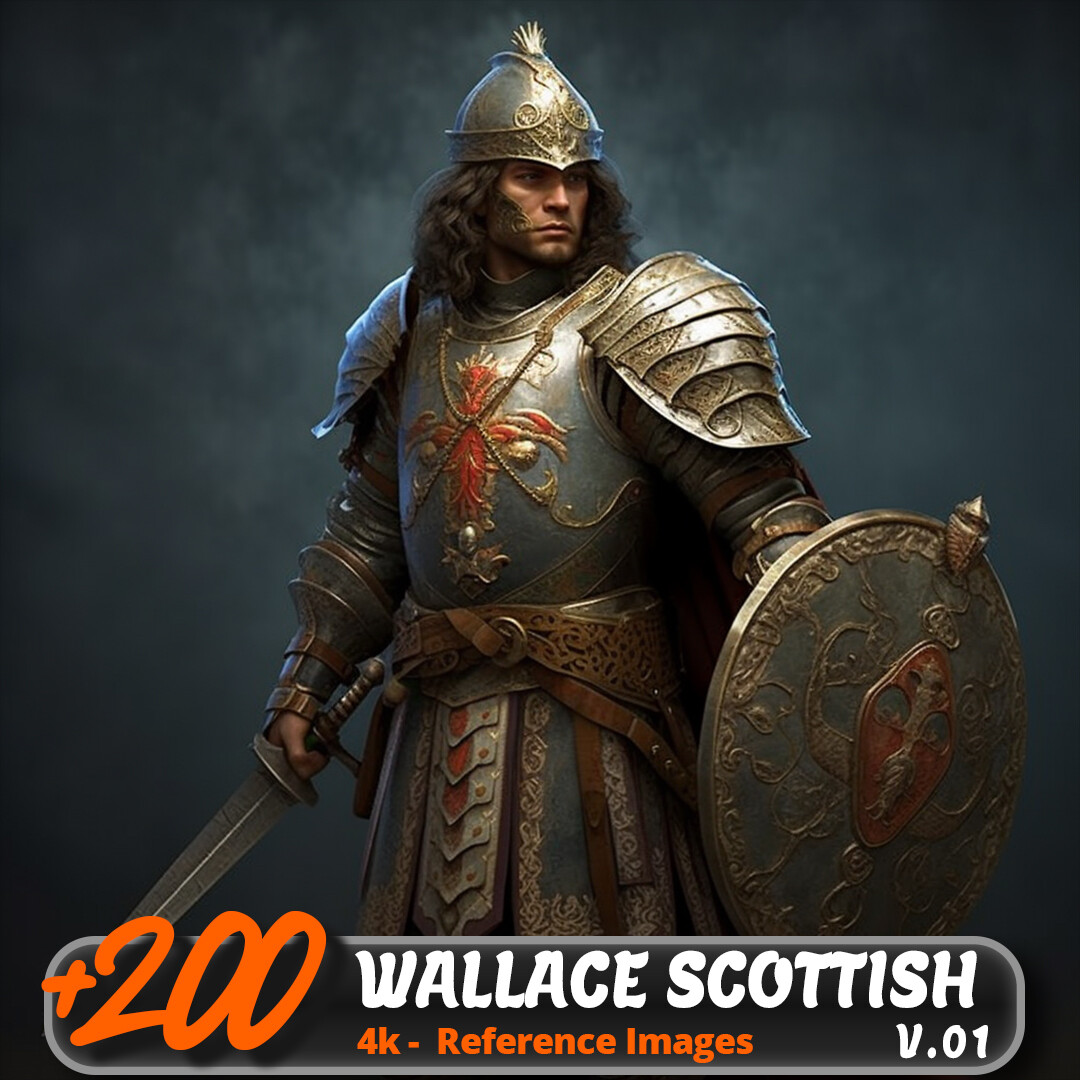 ArtStation - WALLACE SCOTTISH VOL.01/ 4K/ Reference Image