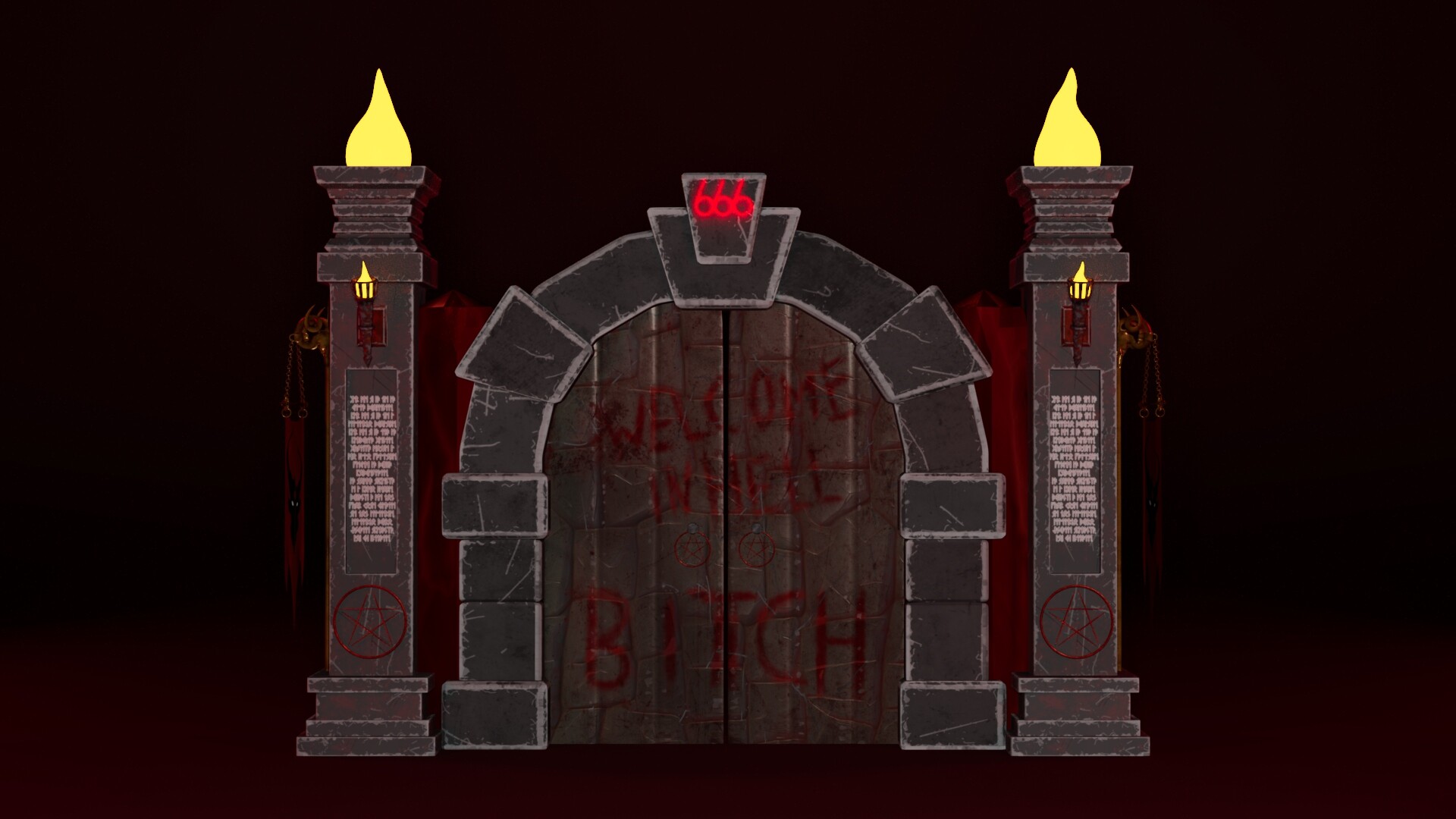 ArtStation - The Door of Hell