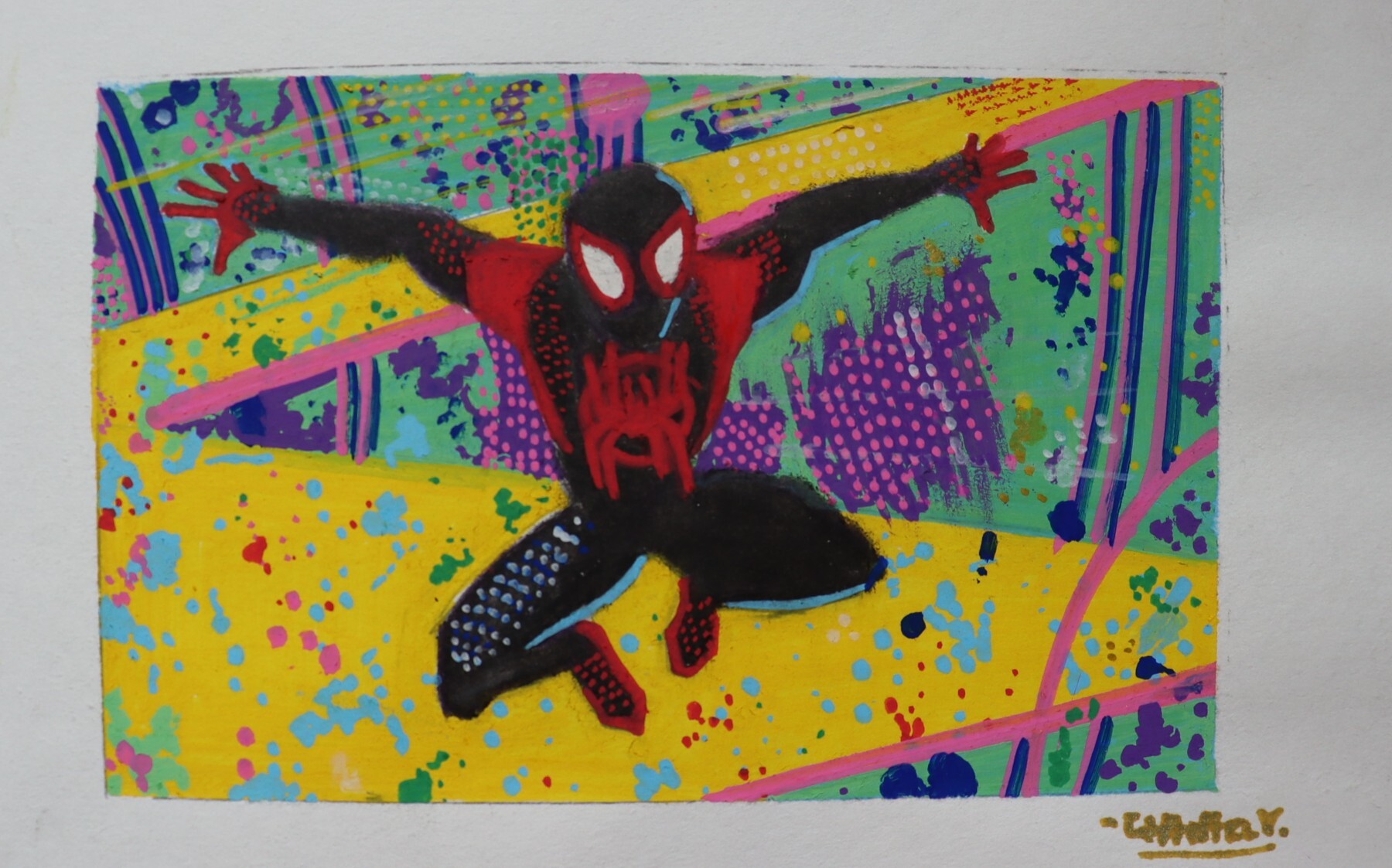 spider man posca
