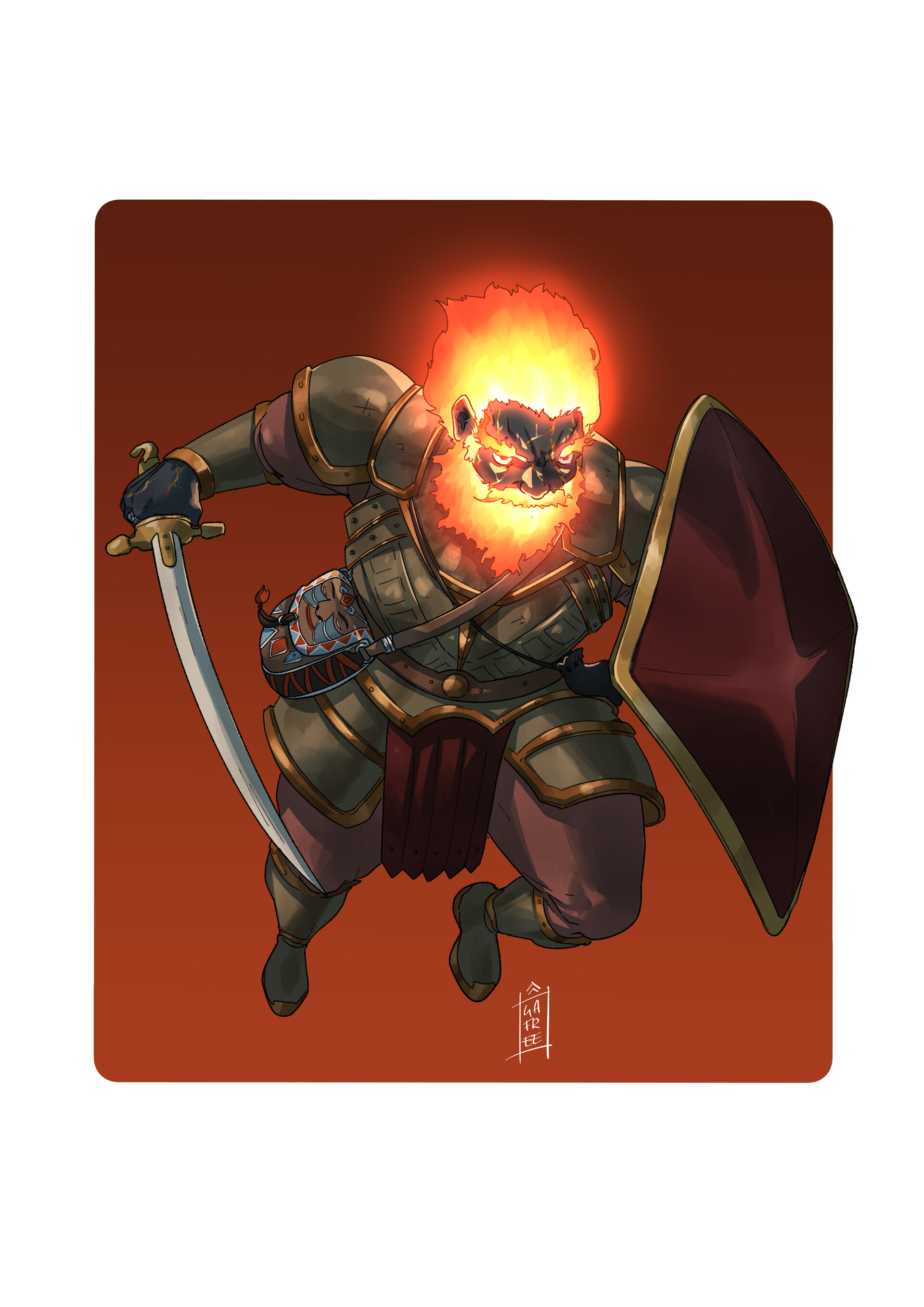ArtStation - Fire genasi