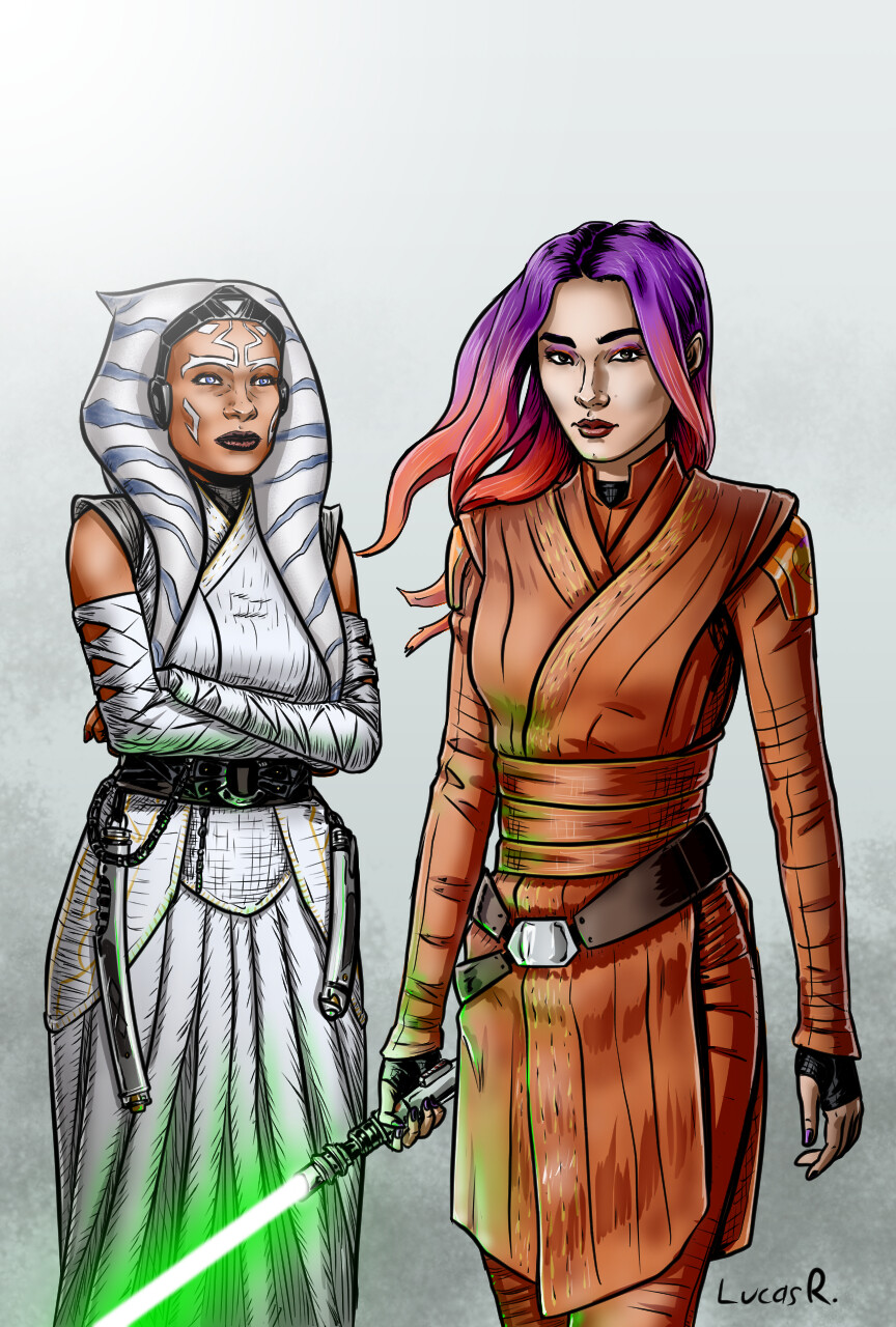 ArtStation - AHSOKA and SABINE - MASTER and APPRENTICE - July 2023