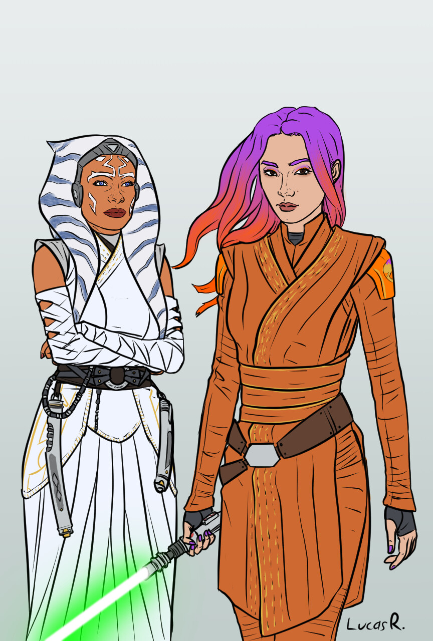 Lucas Rémoussin Scriptwriter Illustrator Art Commissions Gallery Ahsoka And Sabine