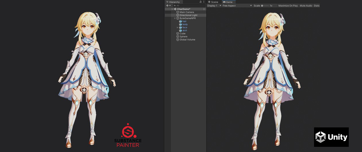 ArtStation - Genshin style cel shading in substance painter