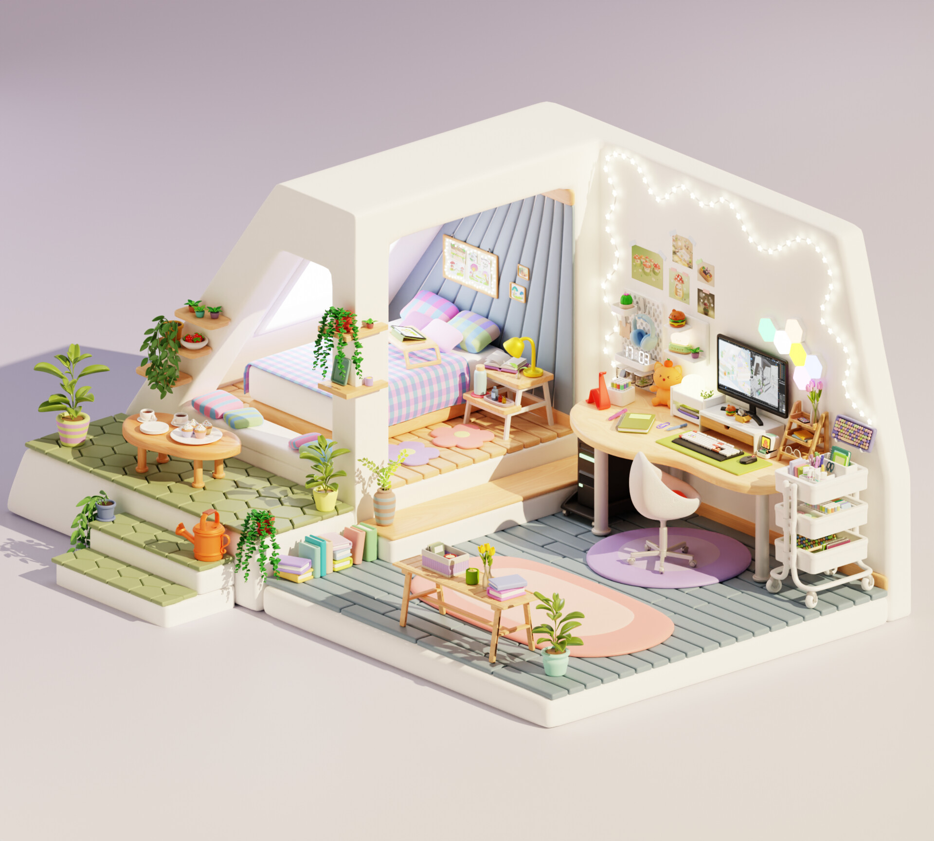 ArtStation - Isometric room 4