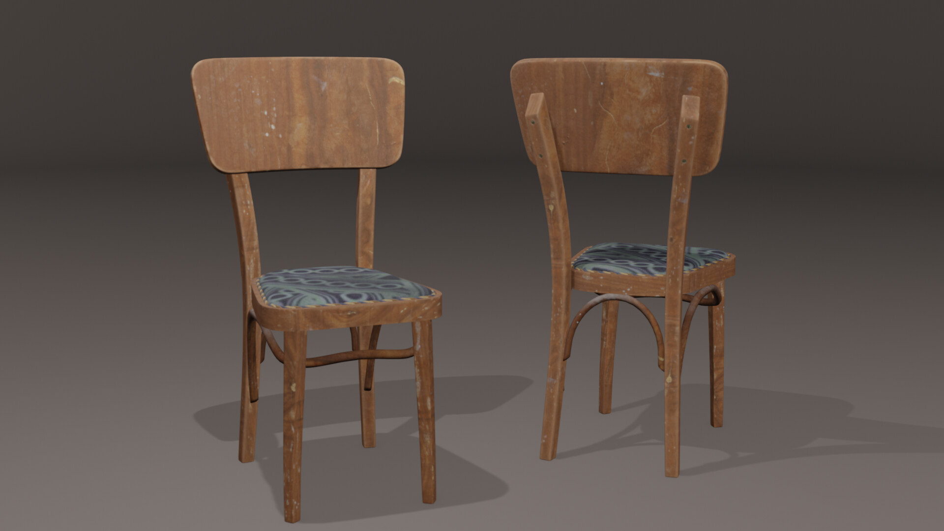 ArtStation - Old Wooden Chair Asset