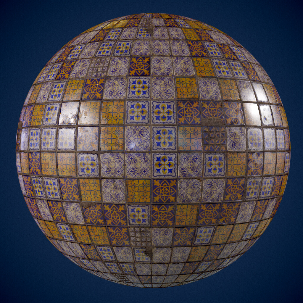ArtStation - Antique Venice tile 8k