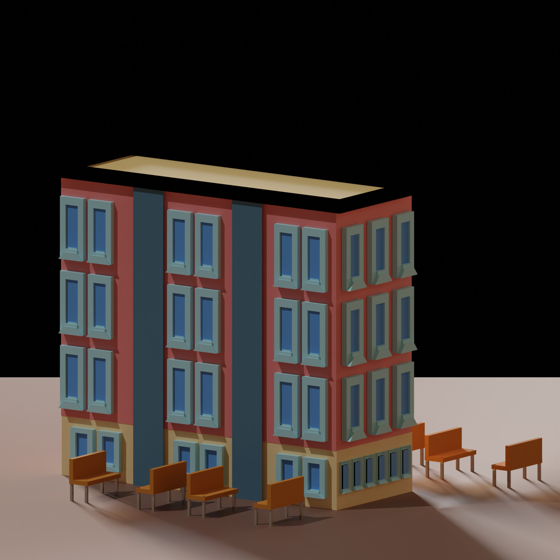 ArtStation - 3D Isometric Building