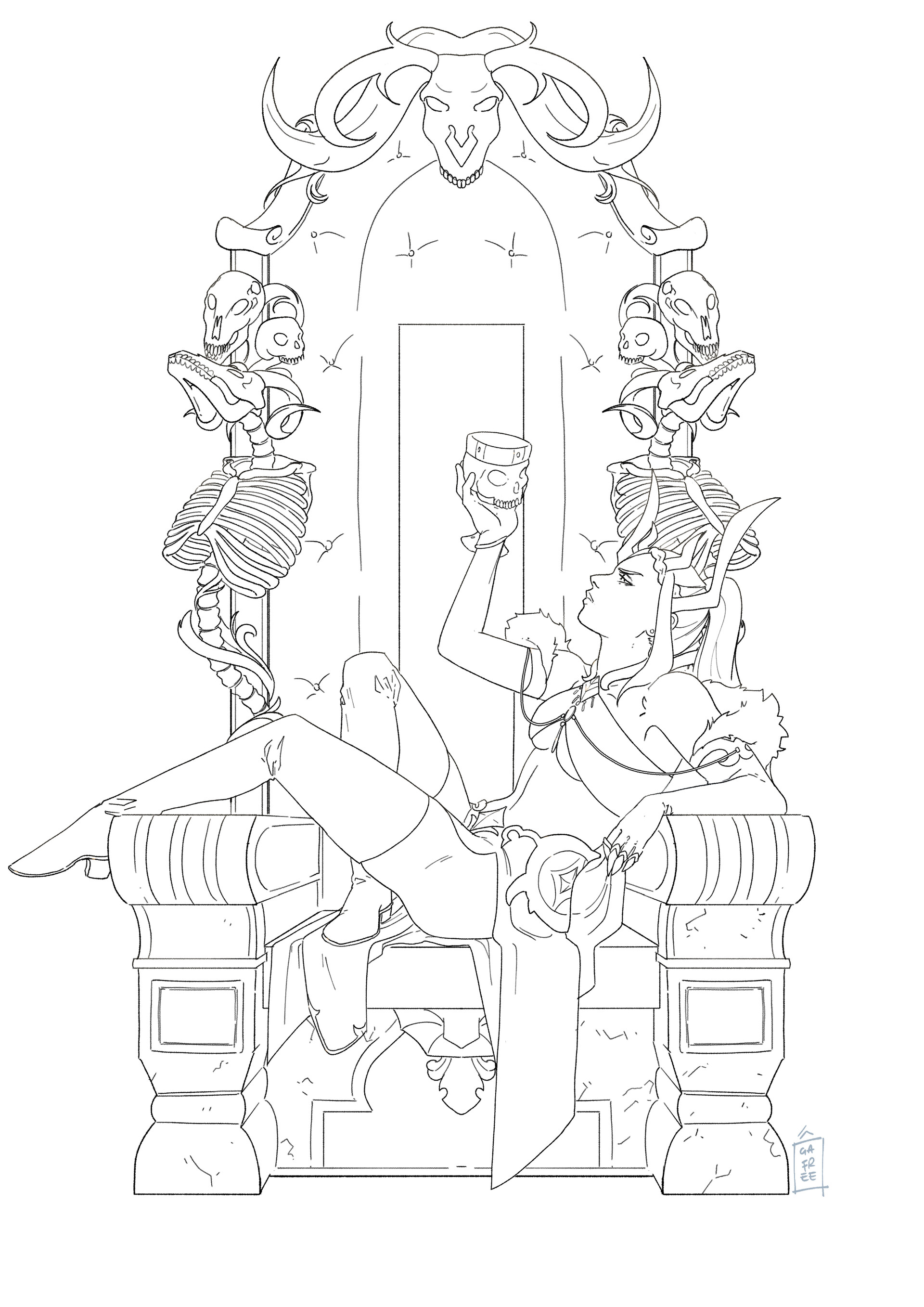 evil queen coloring book