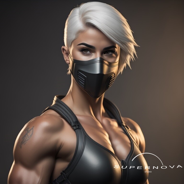 ArtStation - Masked Woman, Supernova