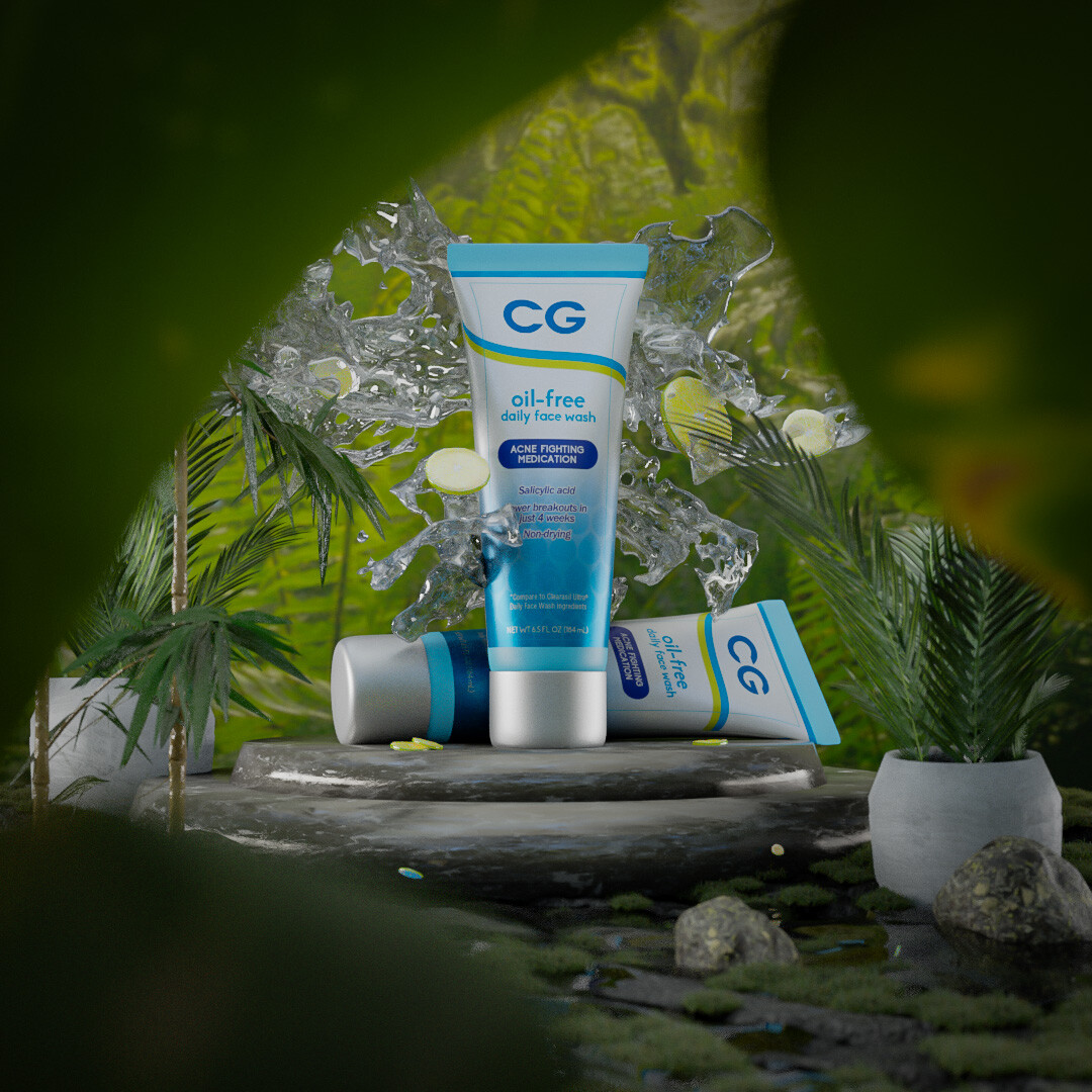 ArtStation - Face Wash Product 3D Model (Tube)