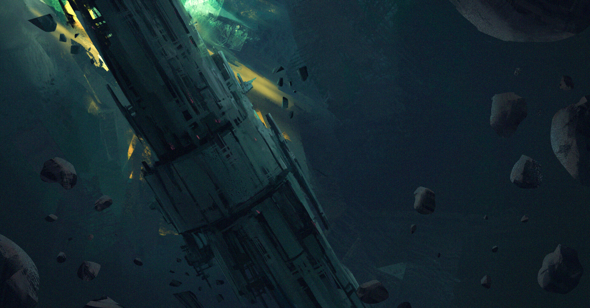 ArtStation - Derelict ships