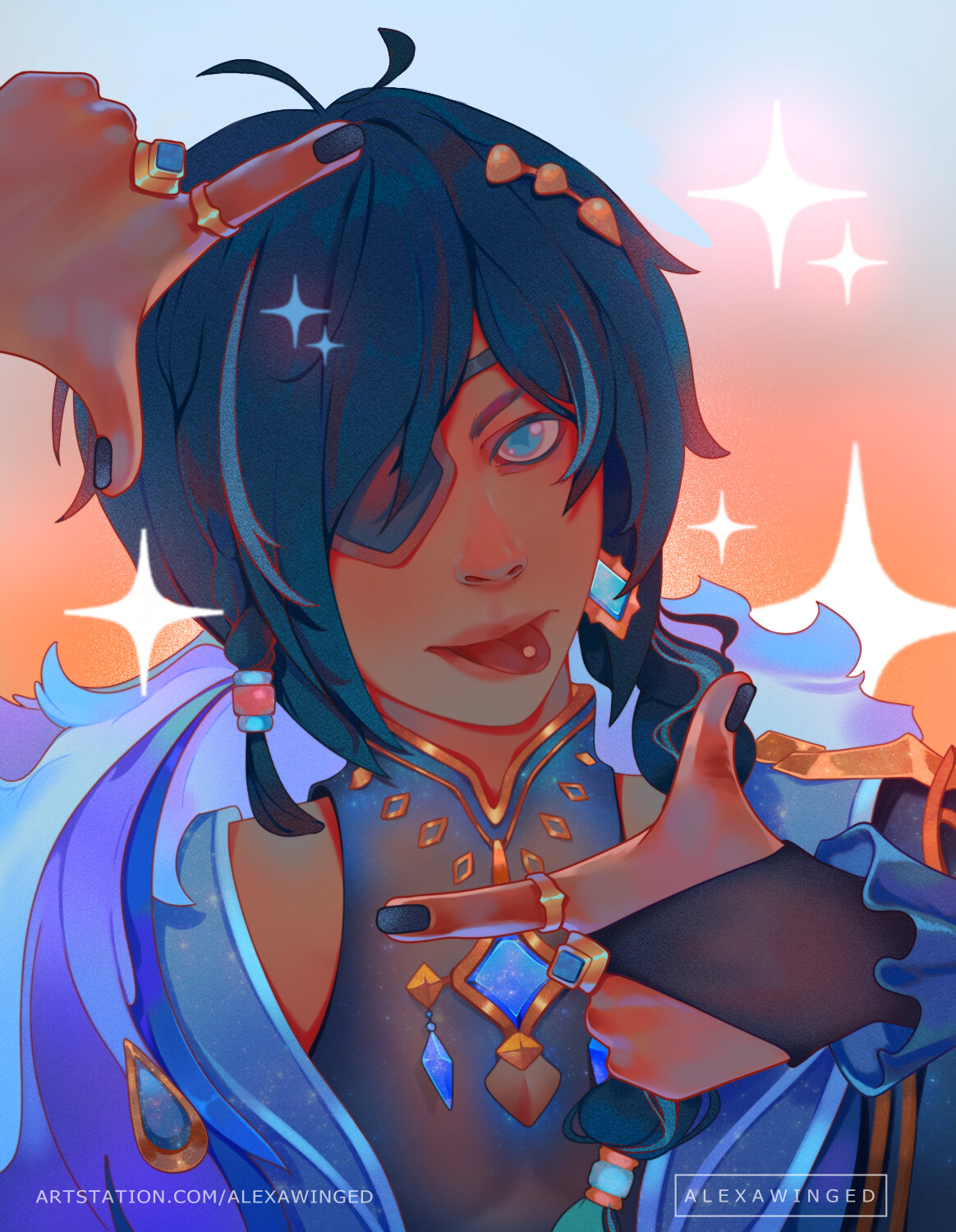 ArtStation - Kaeya skin (Fanart)