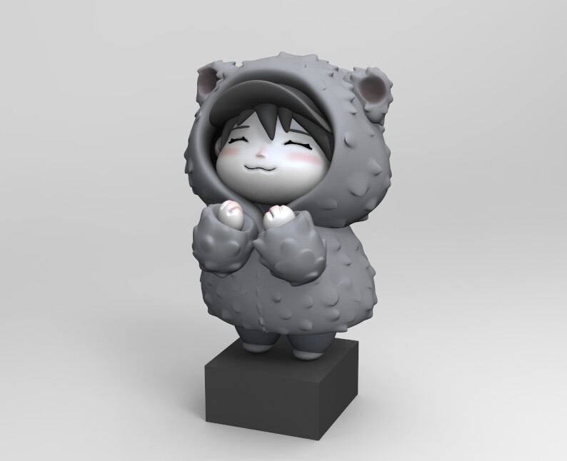 ArtStation - Teddy bear costume.