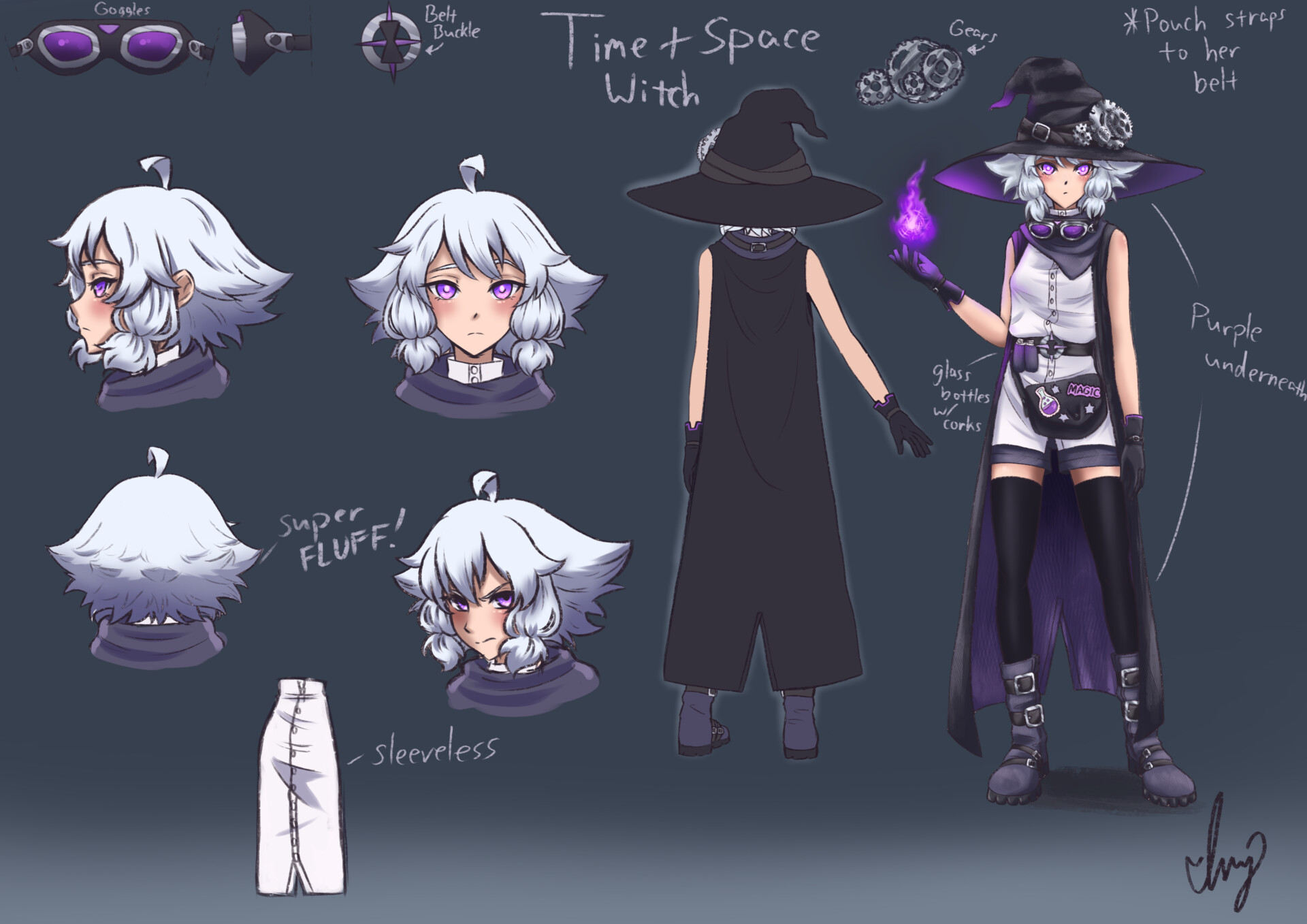 ArtStation - Character concept art- Space Time Witch