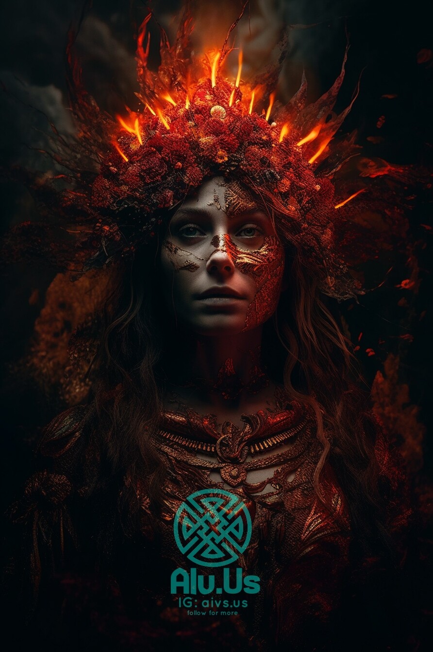 ArtStation - Fire Goddess concept