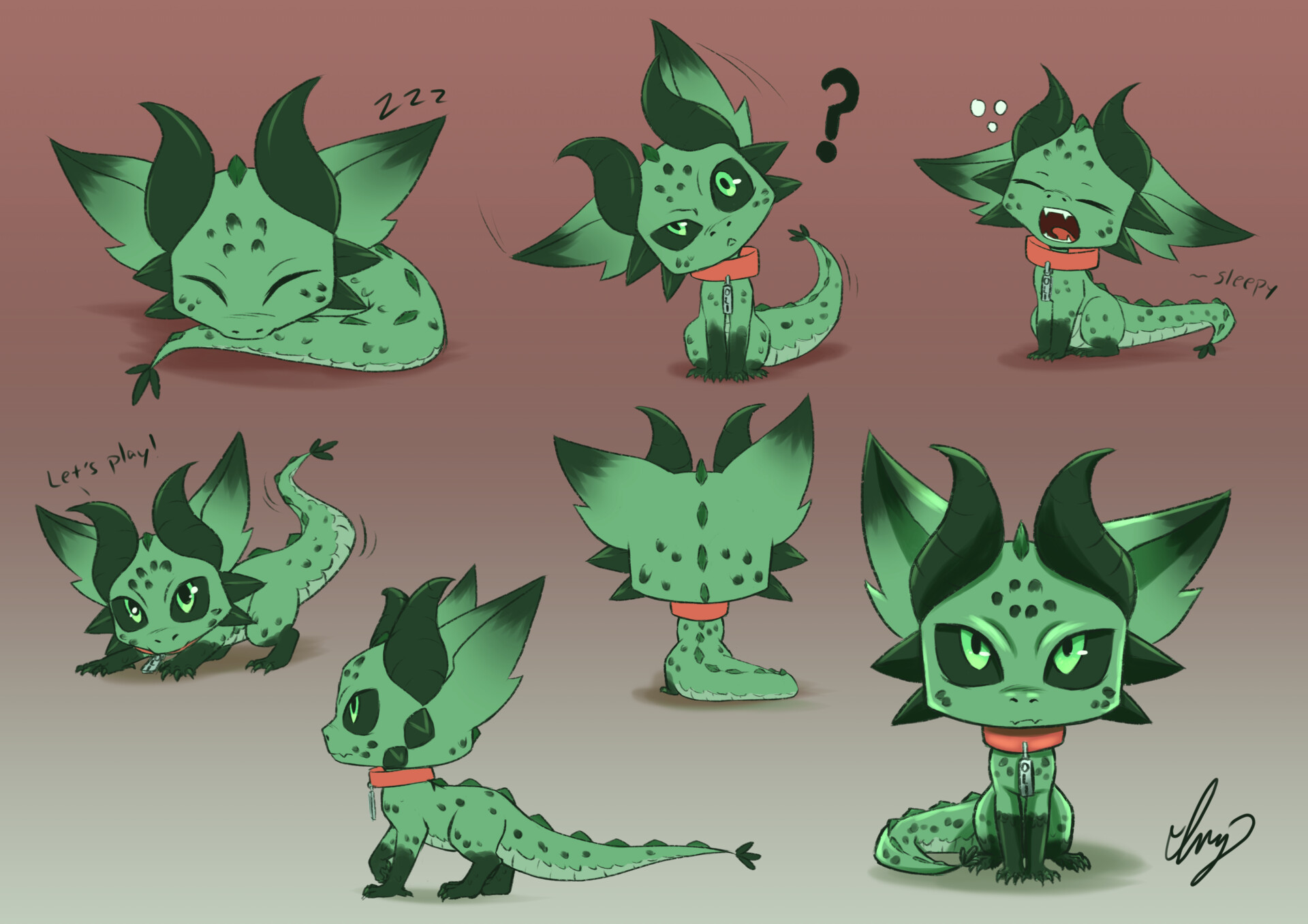 ArtStation - Creature Concept (Dragon-Cat)