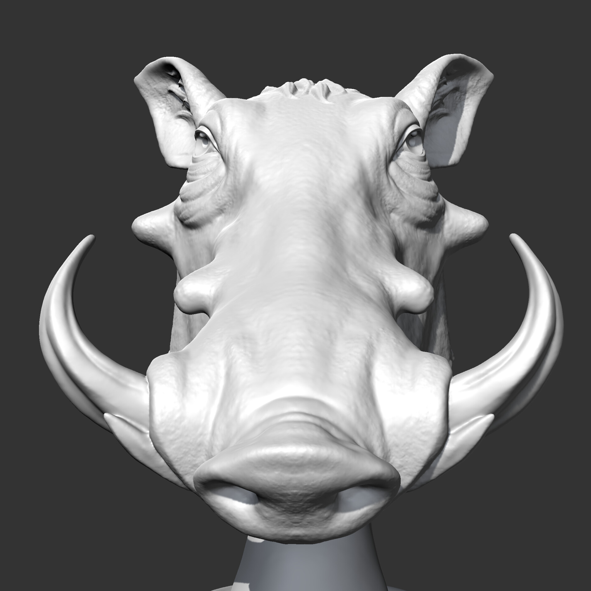 ArtStation - Warthog Head AM20 3D print model
