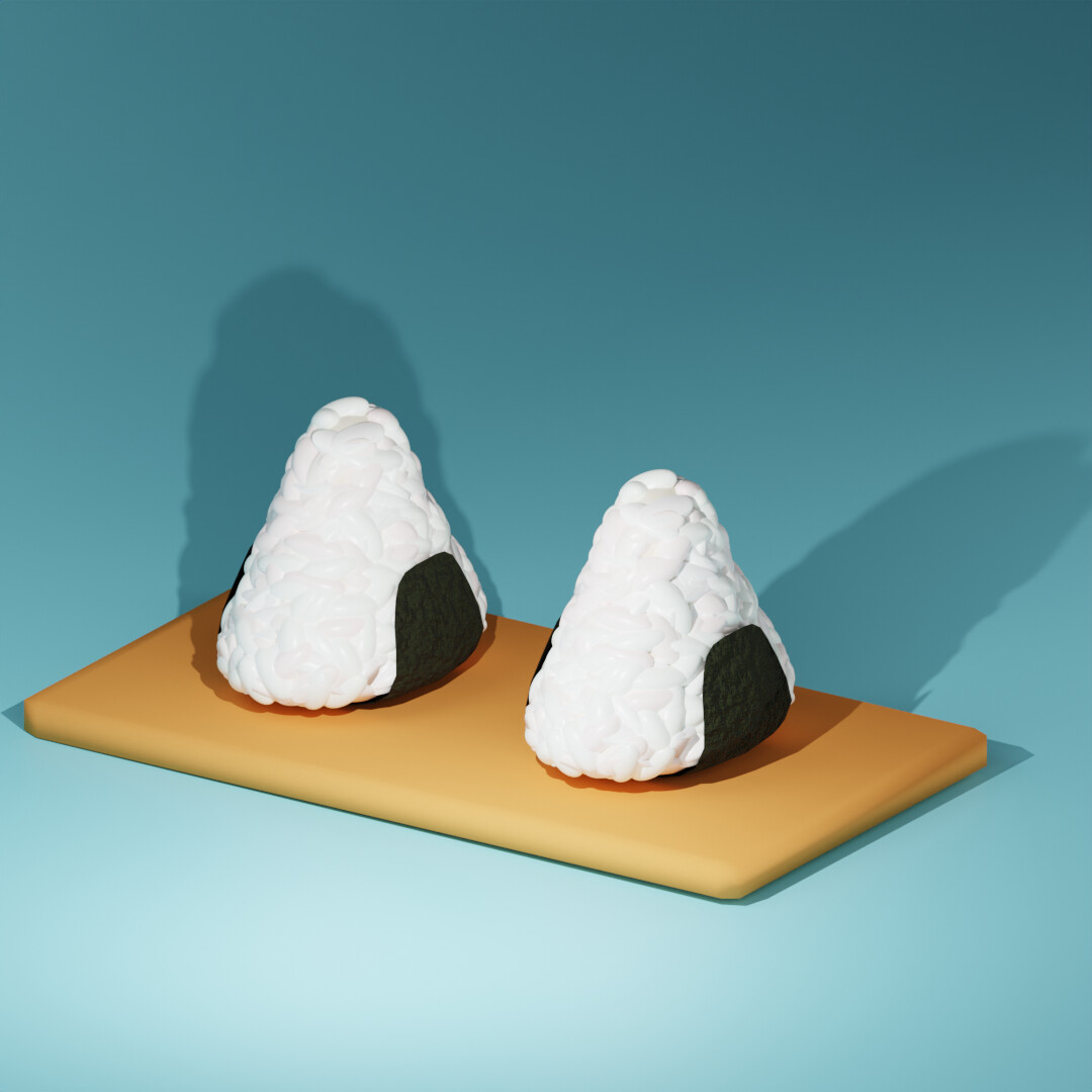 ArtStation - Rice balls