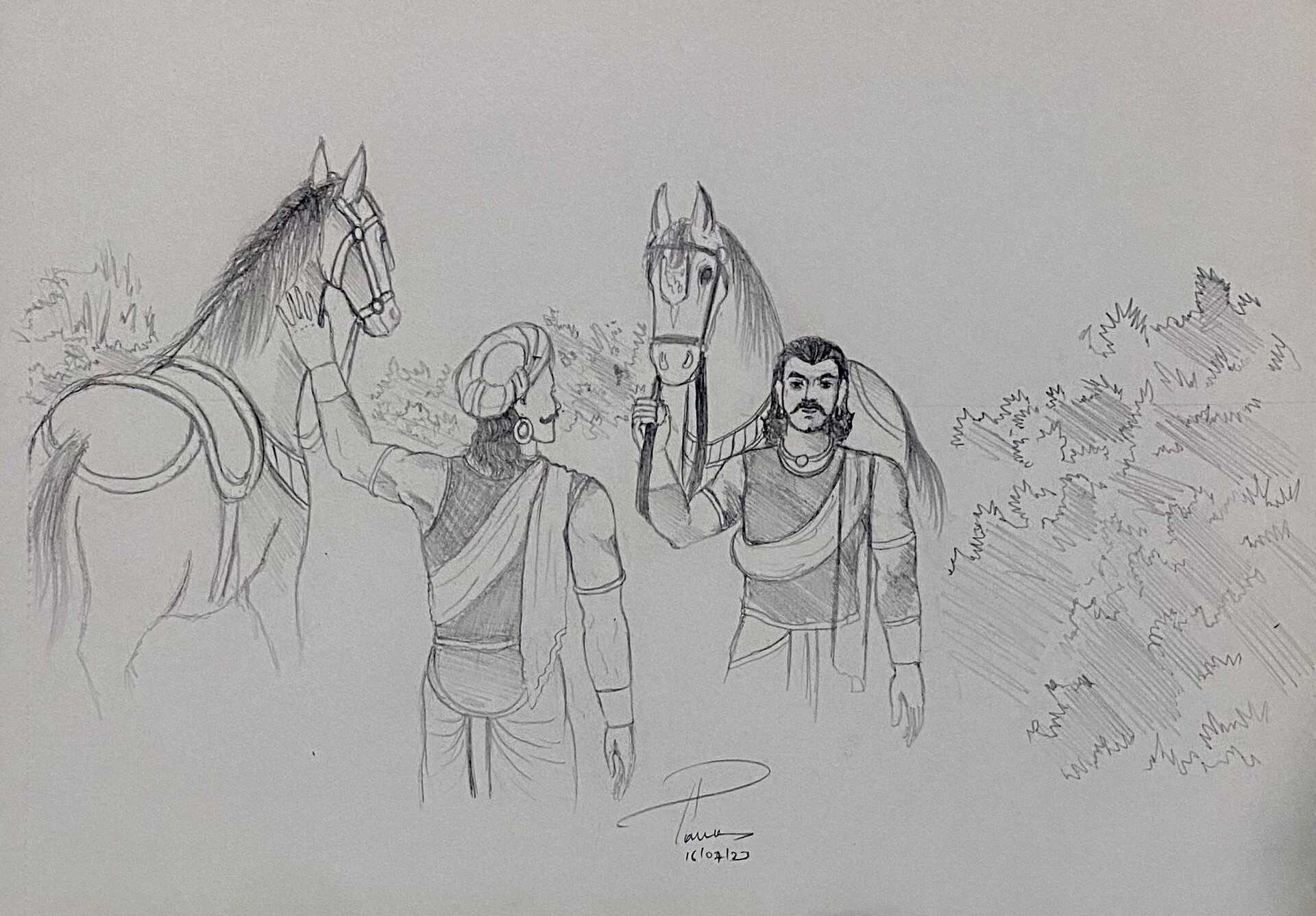 ArtStation - Sivagamiyin sabatham illustration 16