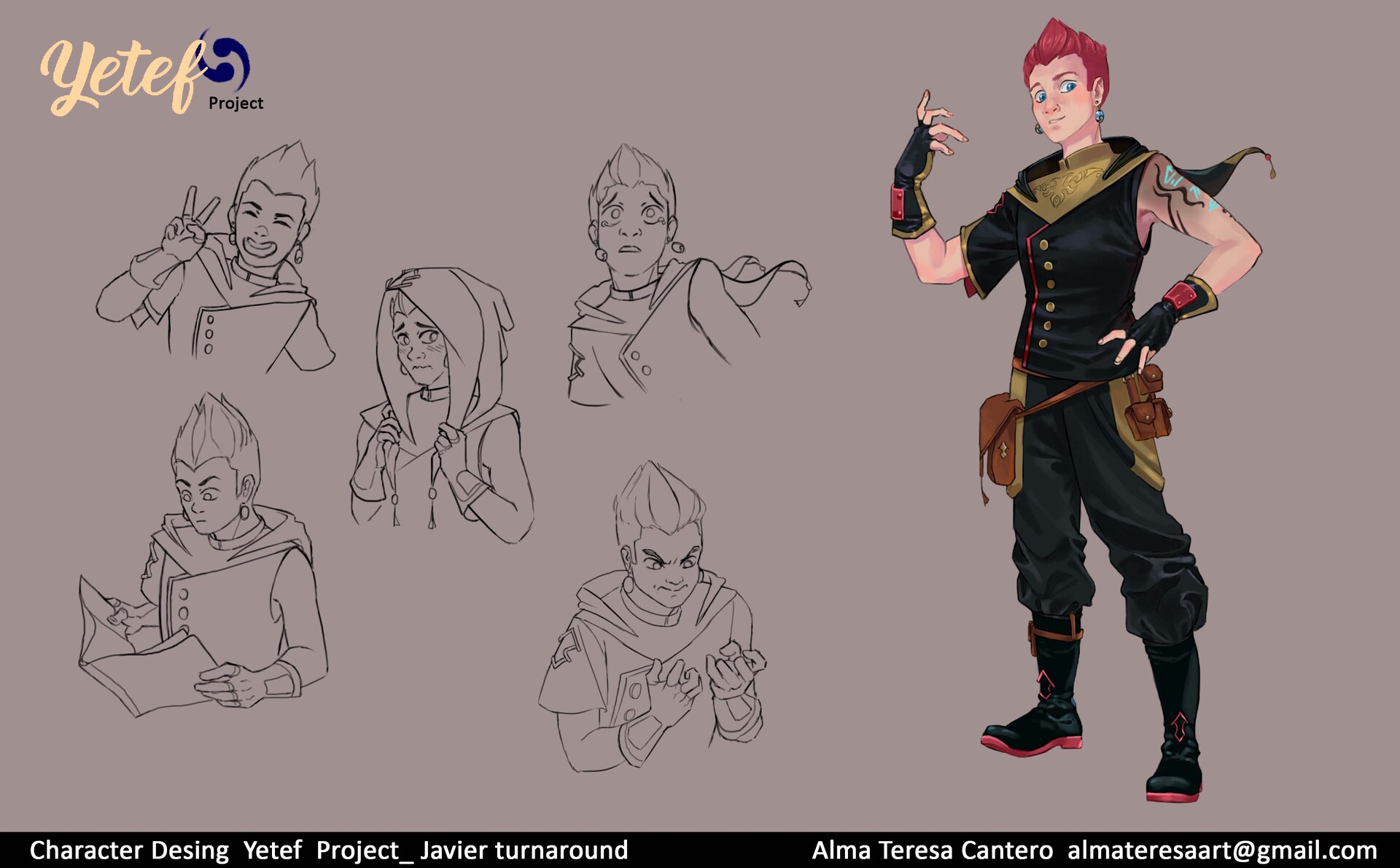 ArtStation - Javier Character sheet