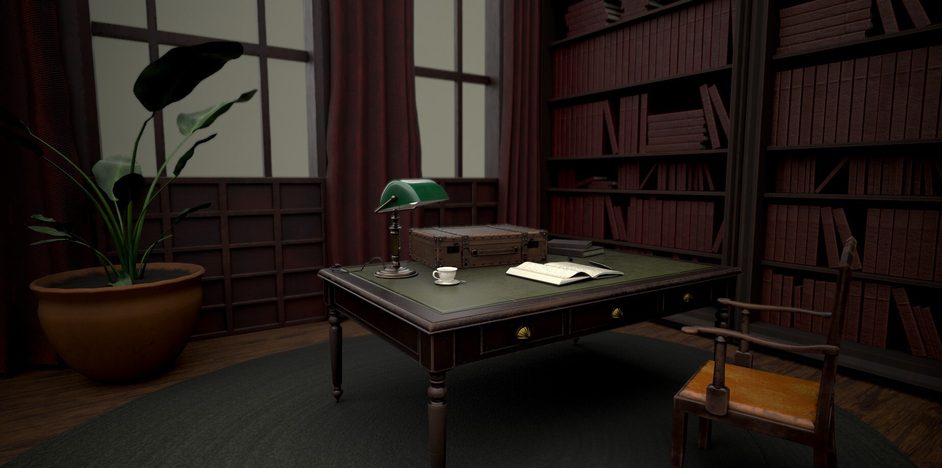 ArtStation - Antique personal office
