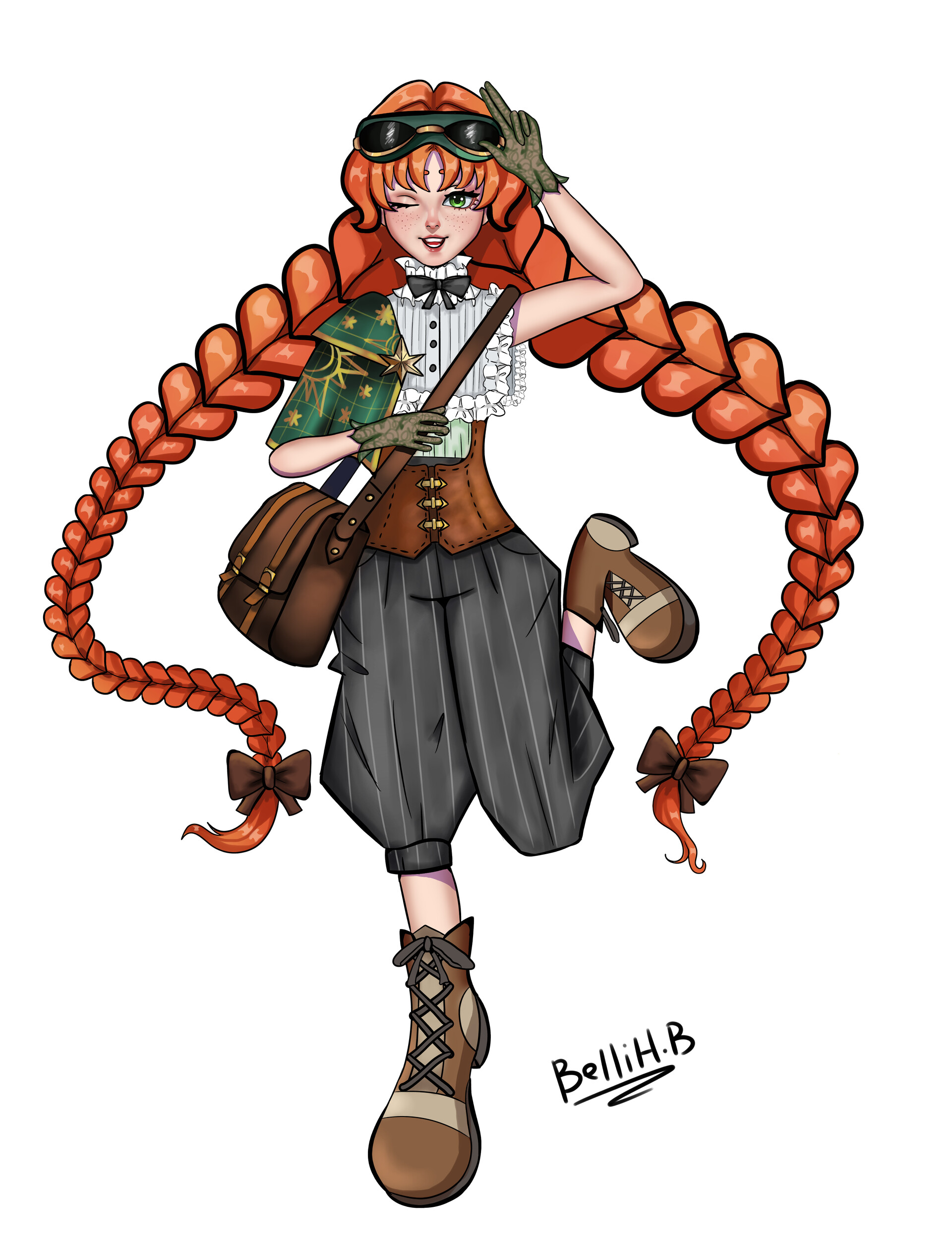 ArtStation - Steampunk engineer girl