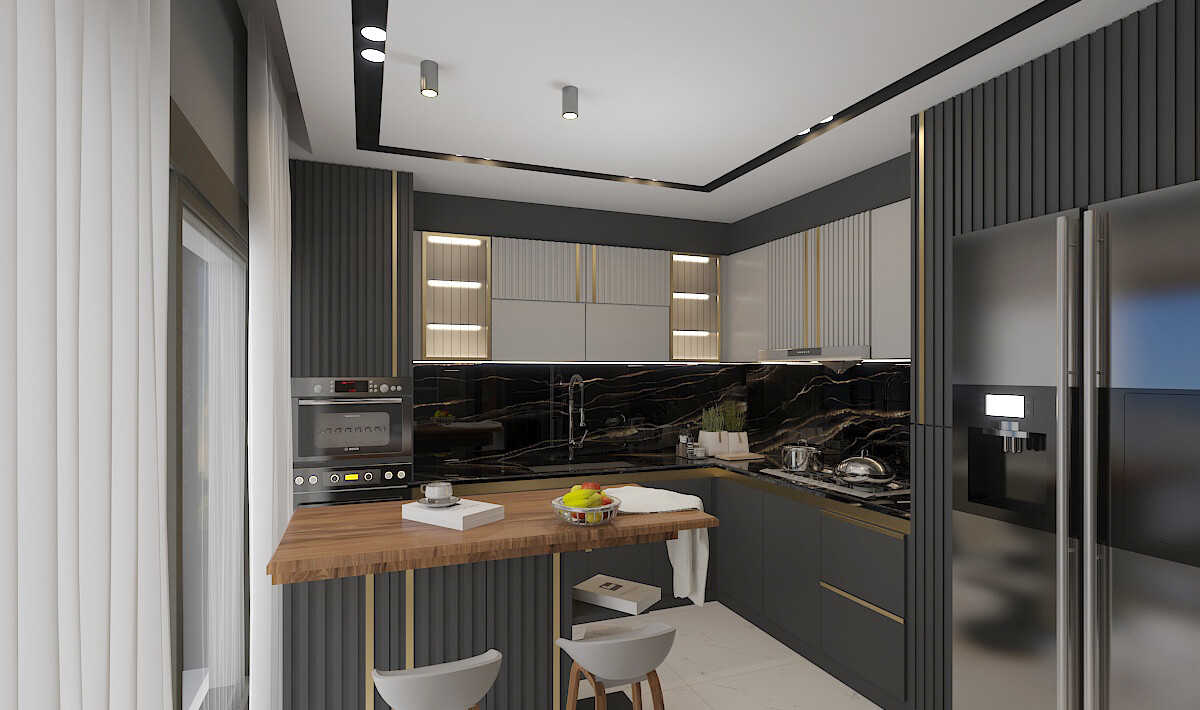 ArtStation - 3D kitchen design