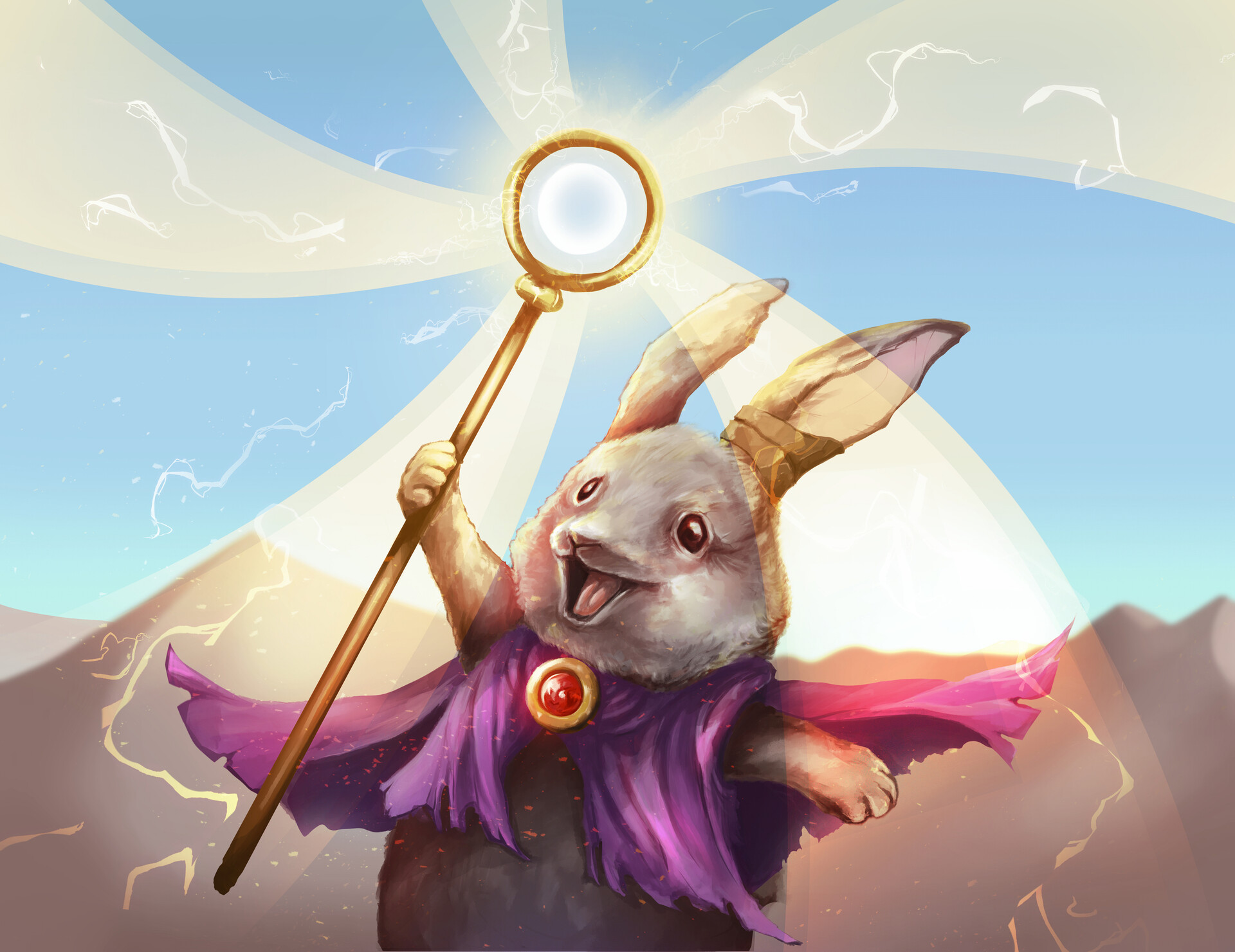 ArtStation - Buttons the Wizard - Fanart paint