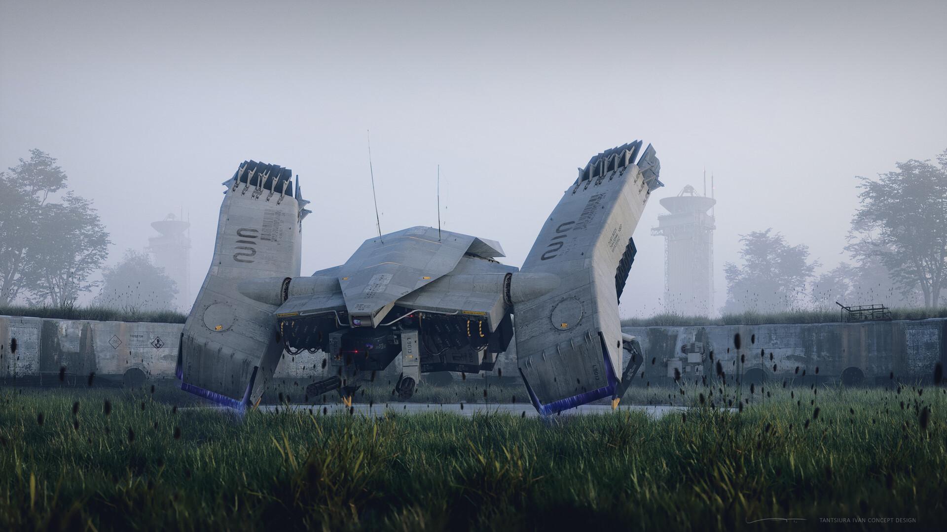 Flying Concrete by Ivan Tantsiura : r/ImaginaryStarships