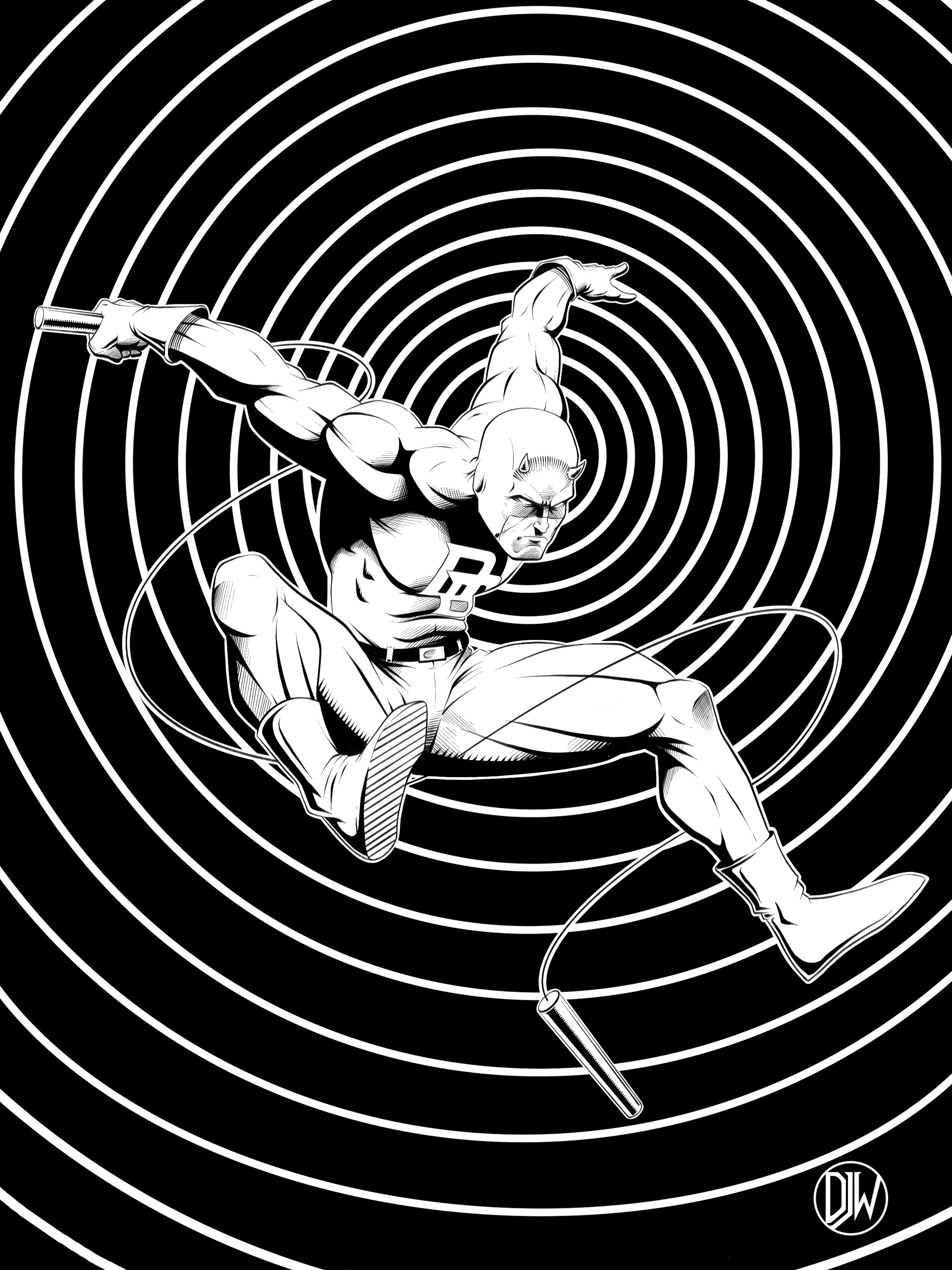 marvels bullseye coloring pages