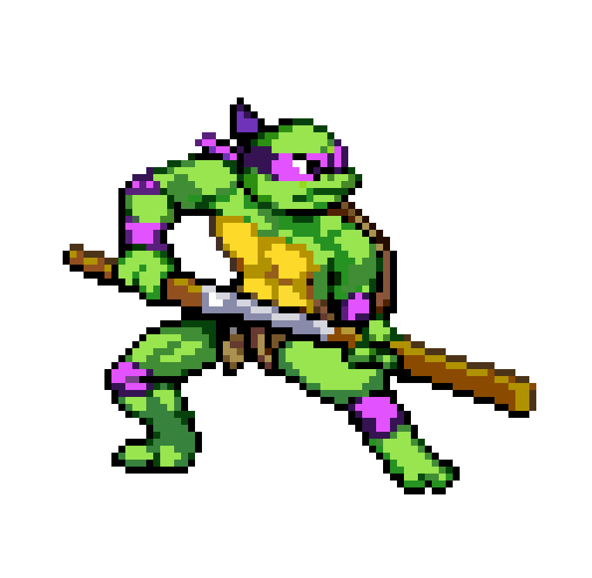 pixel art tmnt