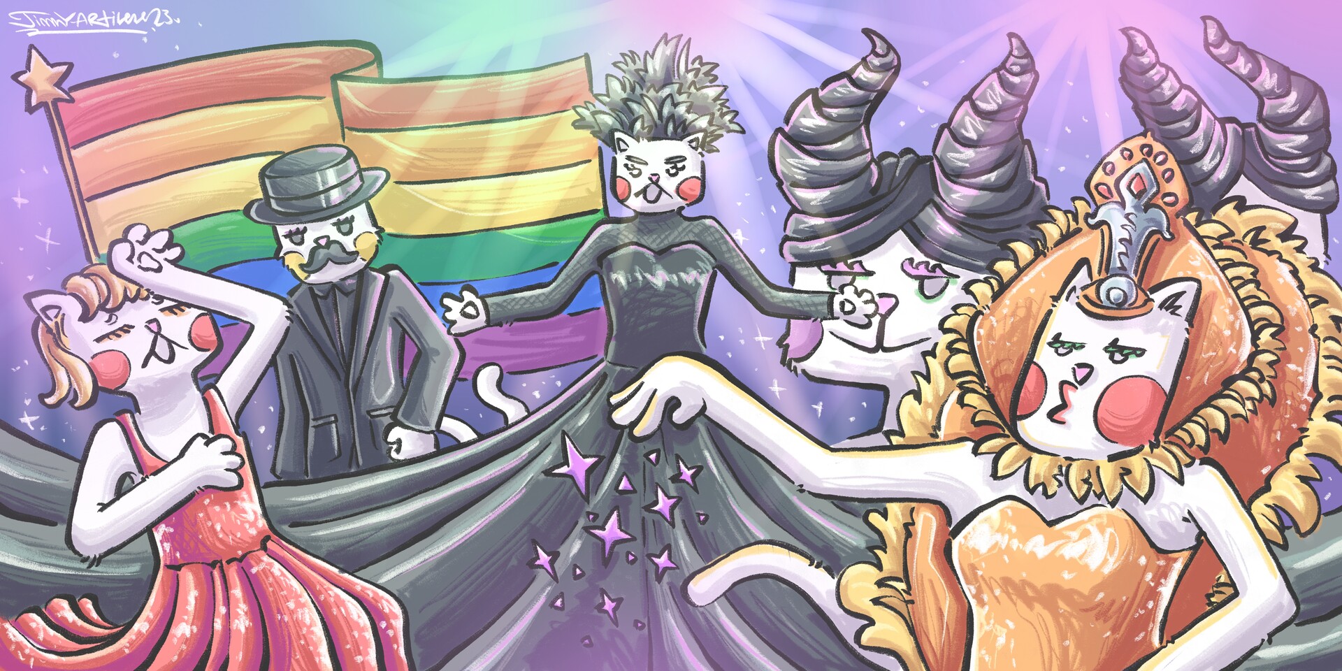 ArtStation - Cat Drag Queens