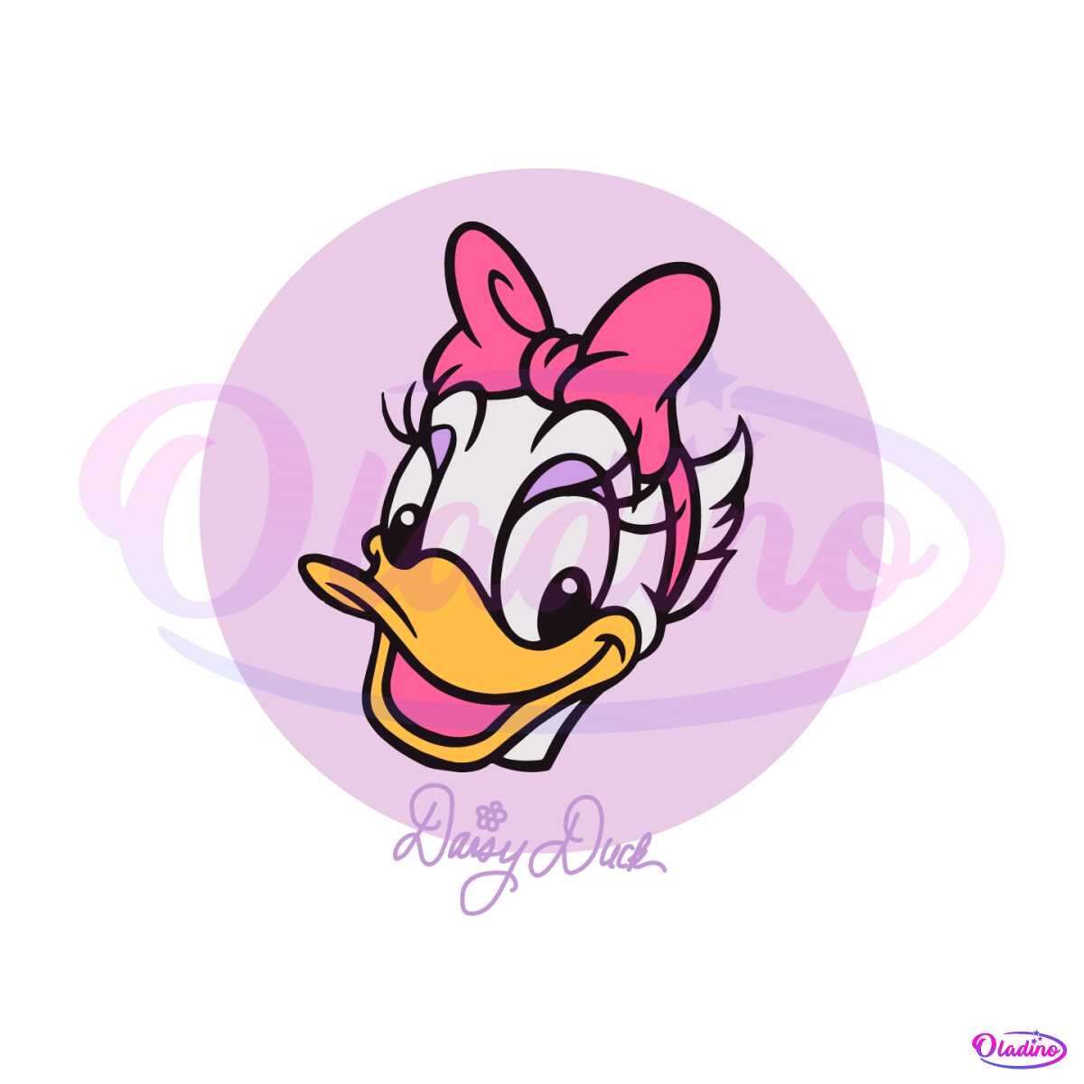 ArtStation - Retro Daisy Duck Disney Character SVG Graphic Design File