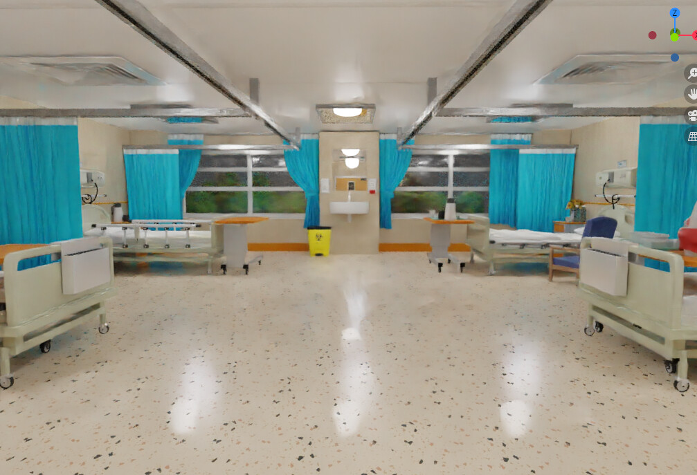 ArtStation - 3D Environment Hospital Ward