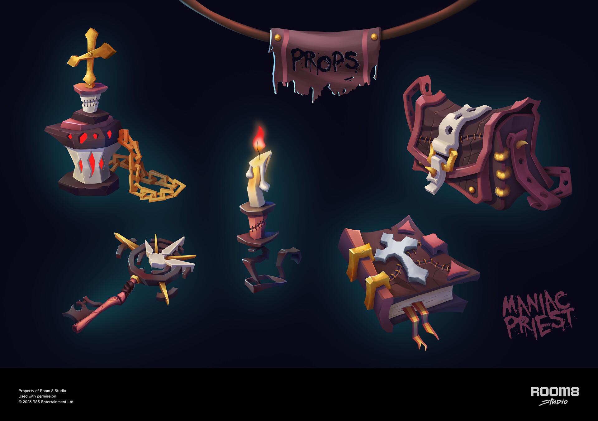 Alex Strykalo - Maniac priest's props set