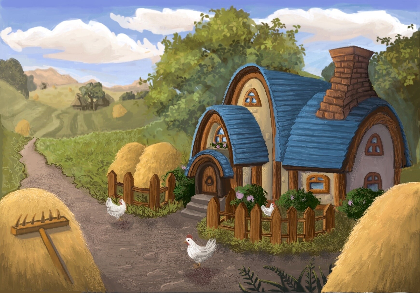 ArtStation - Village House