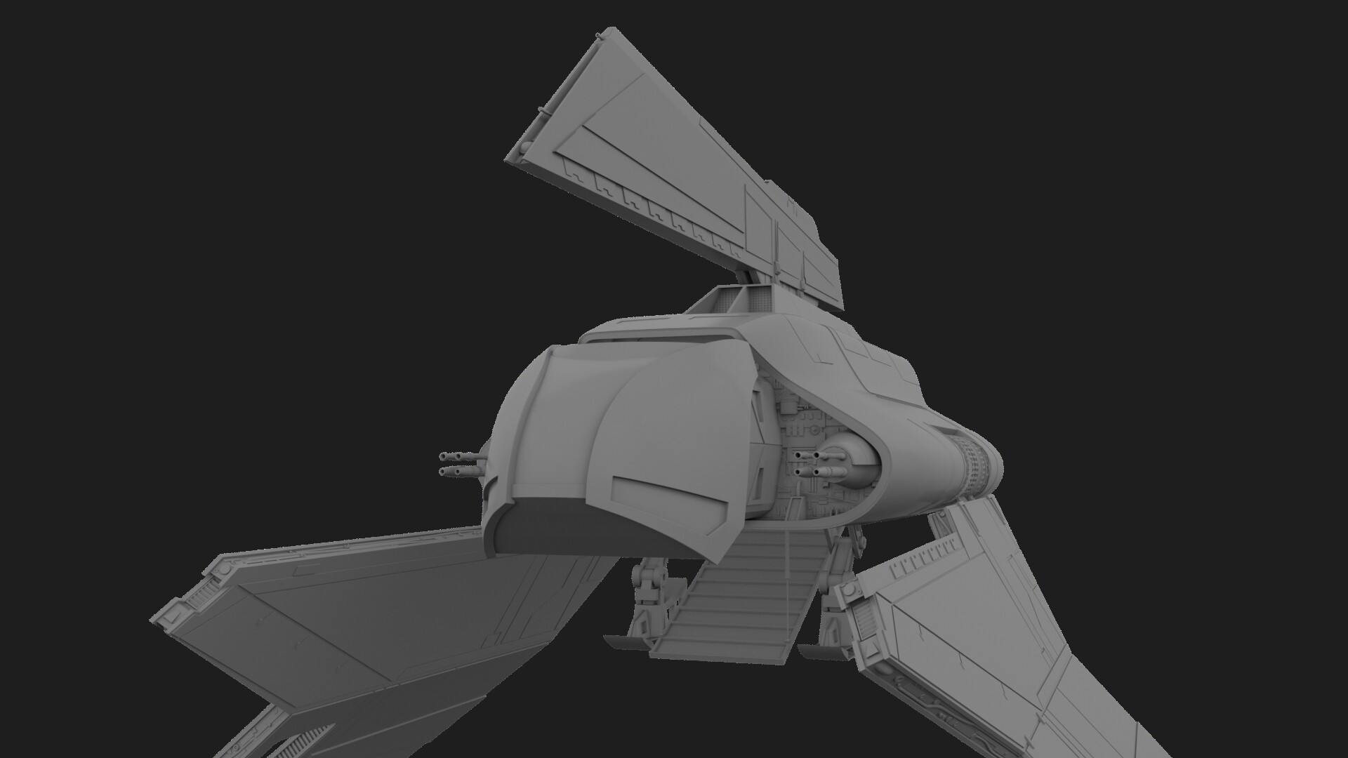 Antoine Danion - Theta-class shuttle - Star Wars Palpatine's spaceship