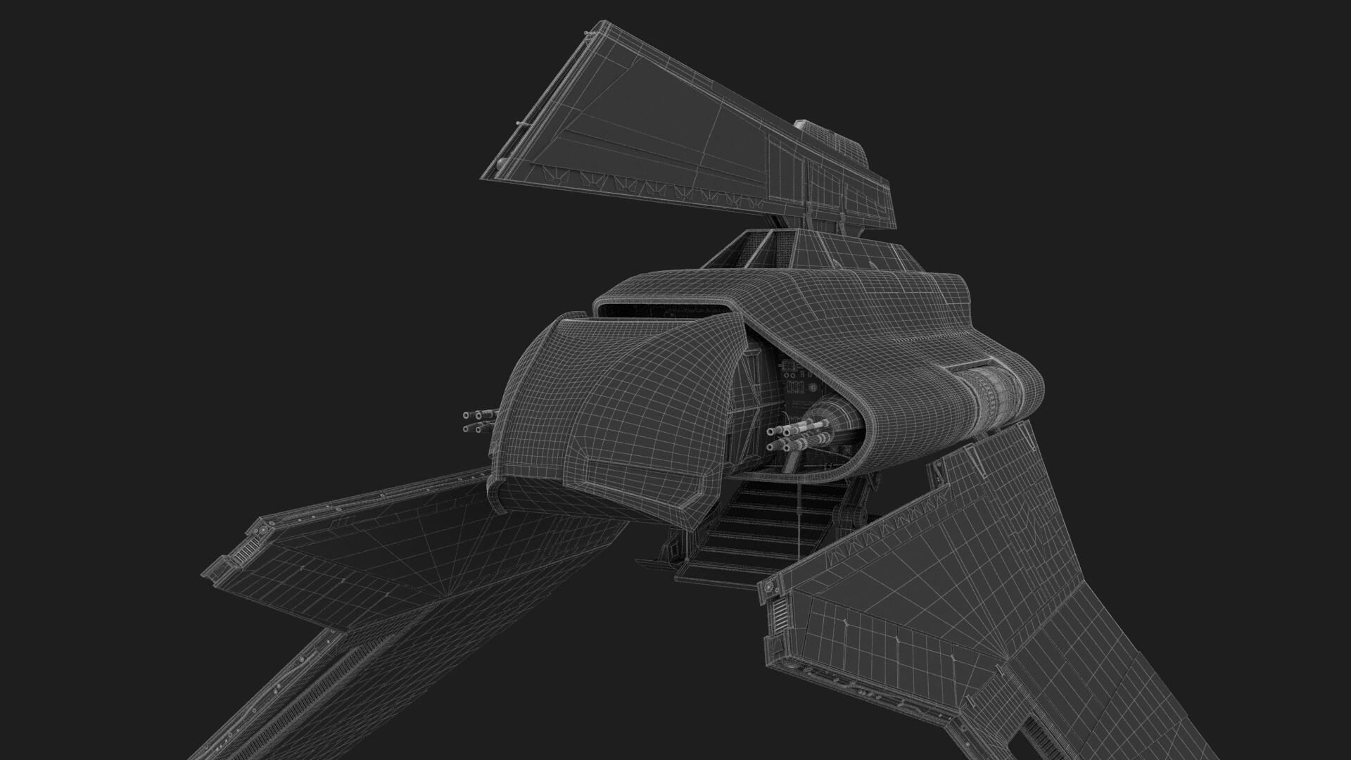 Antoine Danion - Theta-class shuttle - Star Wars Palpatine's spaceship