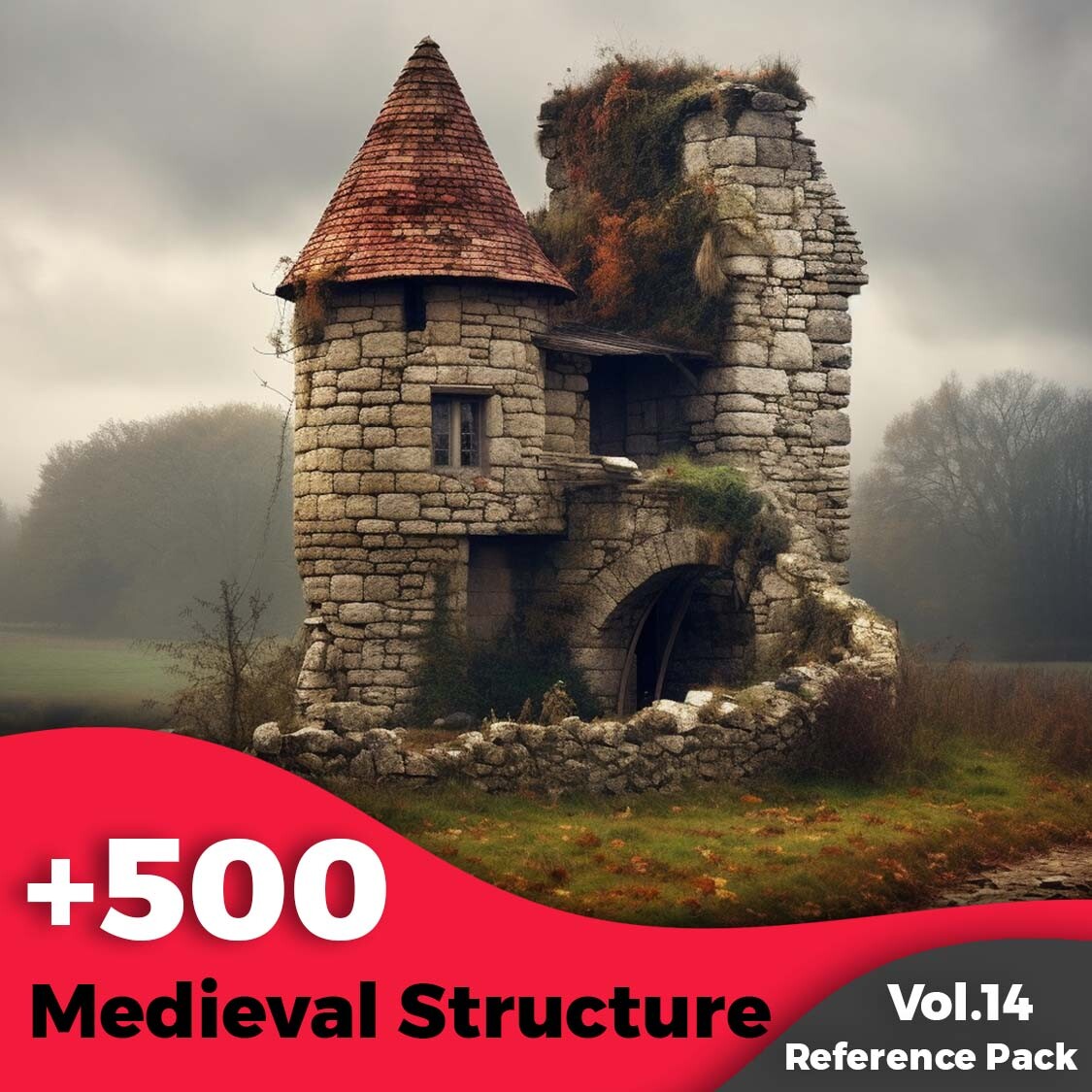 Concept Art - +500 Medieval Structure Reference Images (4k) | Vol_14