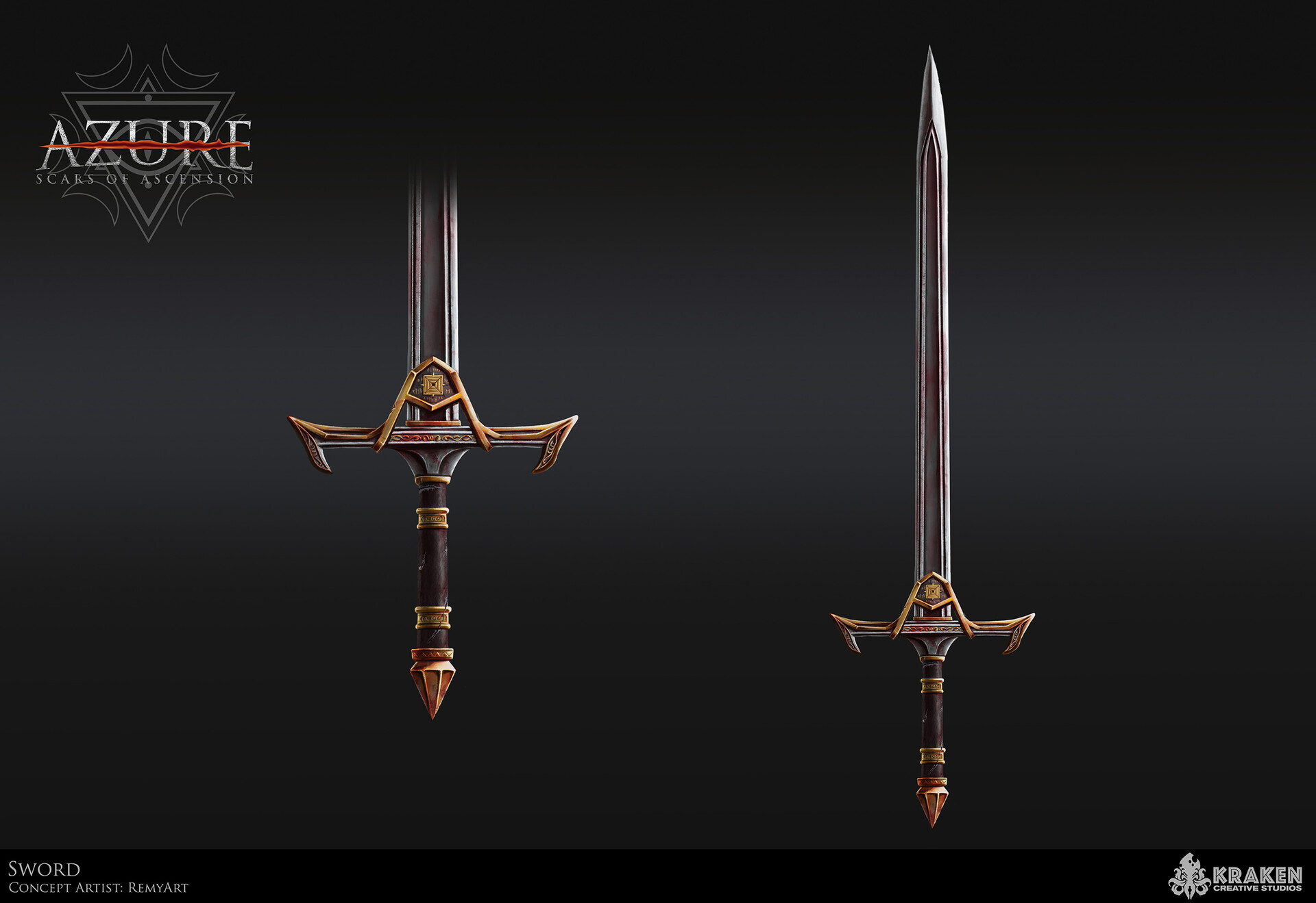 Carlos Ríos - Azure: Scars of Ascension Short Swords